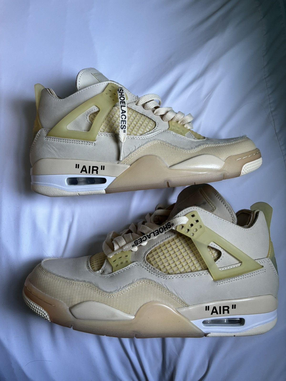 Jordan Brand × Off-White Off White Jordan 4 Sail | Grailed