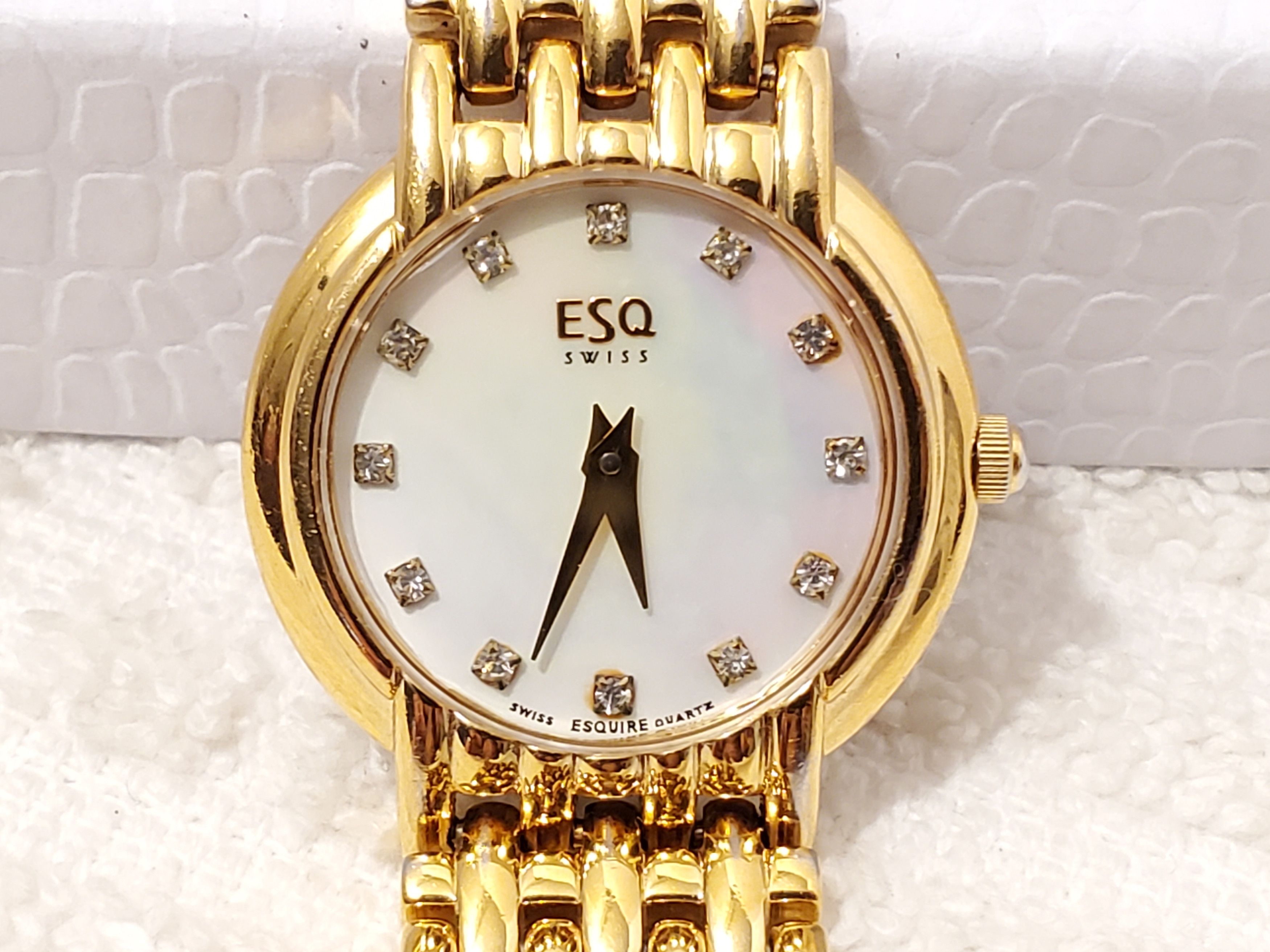 Esquire ESQ Swiss Movado Women's Watch Diamonds Mother Pearl Dial | Grailed