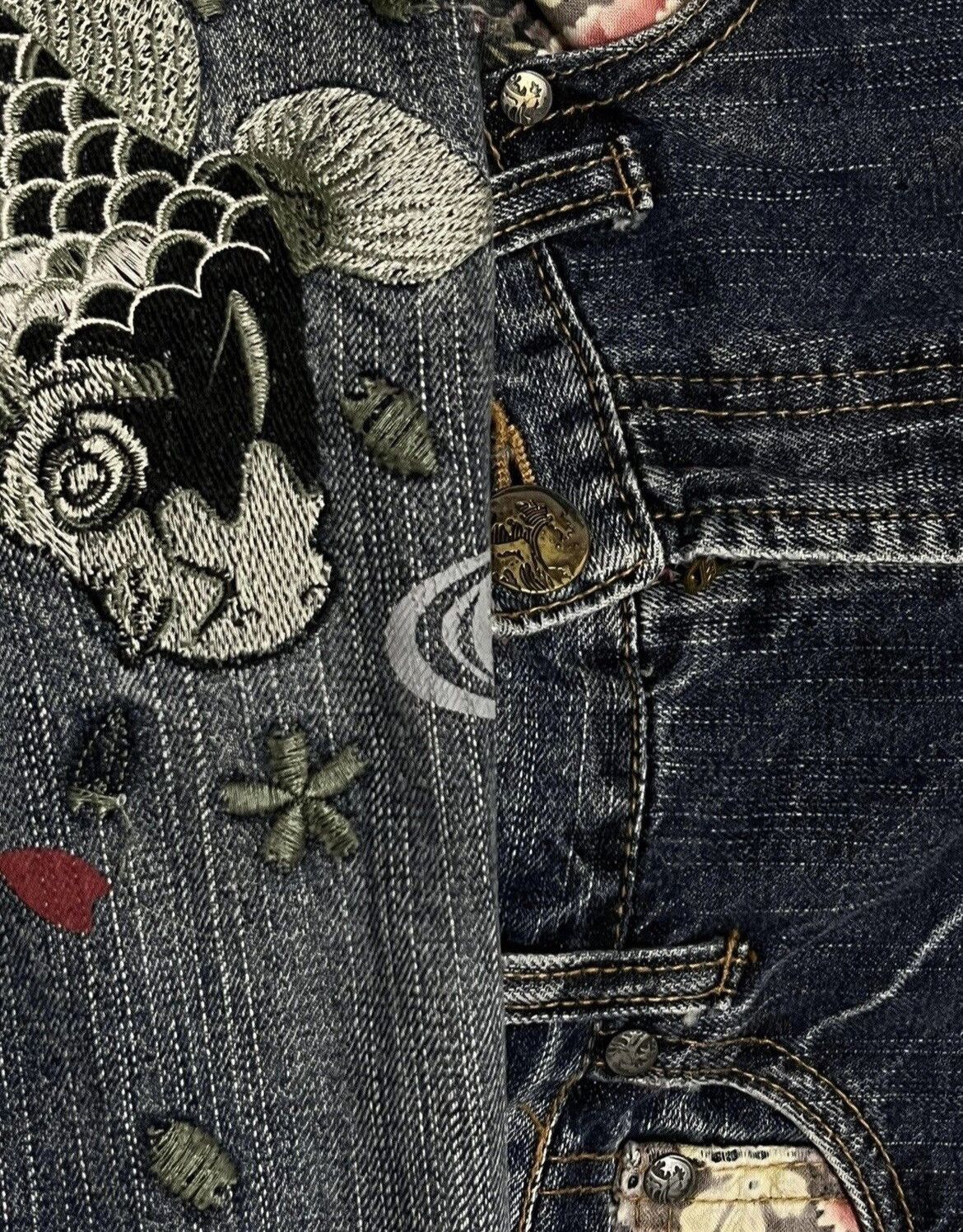 Vintage Crazy 90S Japan Designer Iconic Karakuri TAMASHI Art Denim ...