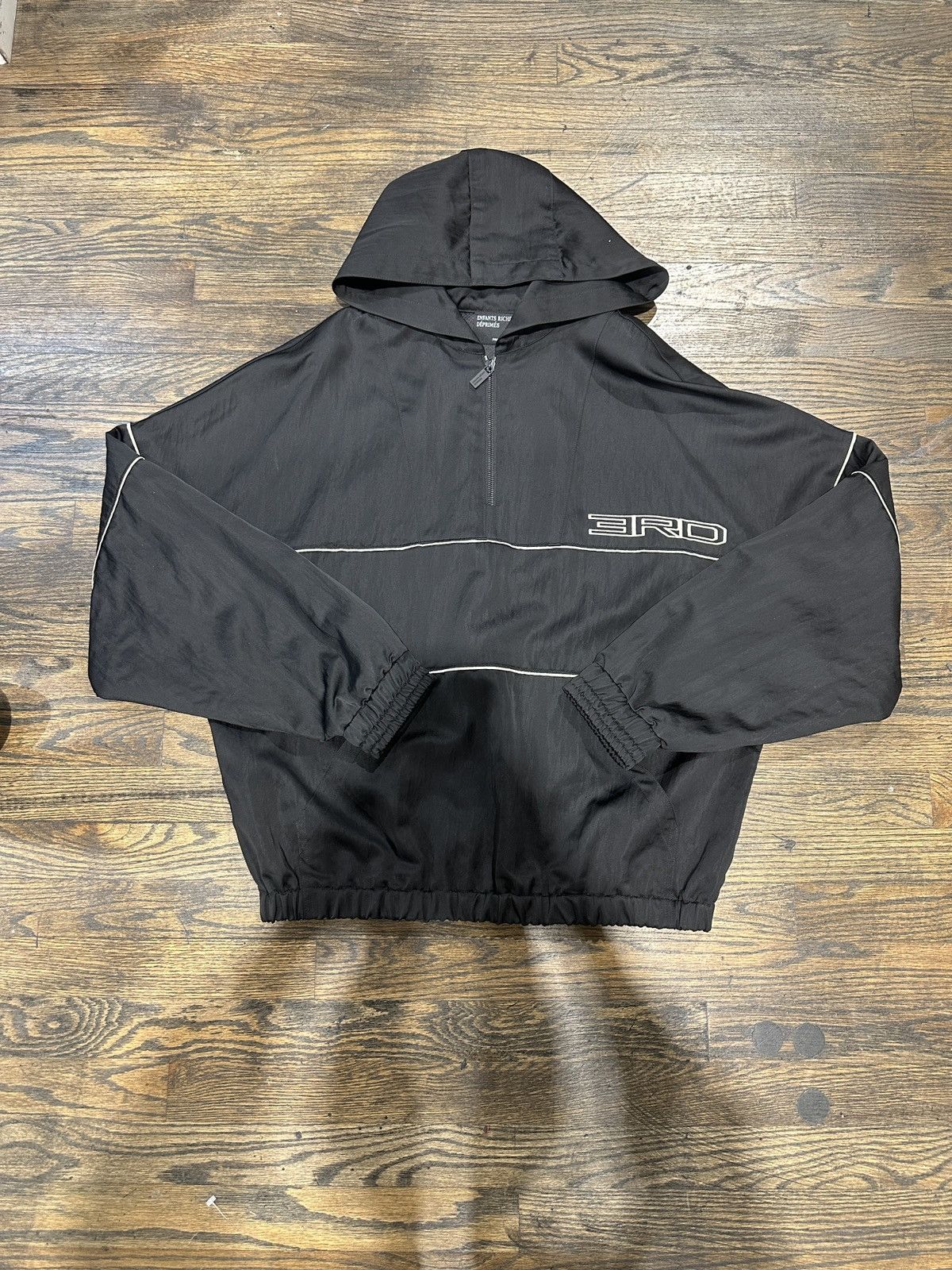 Enfants Riches Deprimes New ERD Silky Black Hooded Track Jacket Size ...