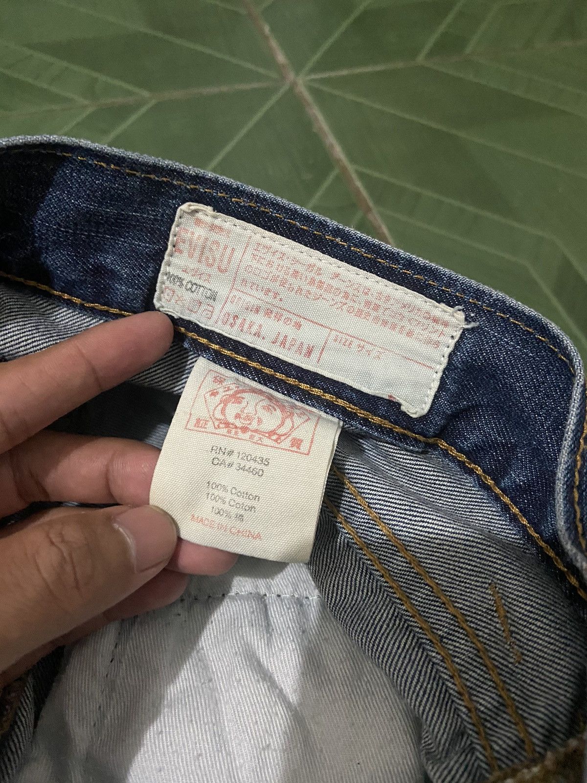 Evisu Vintage Evisu Flower Logo Short Denim Pants | Grailed