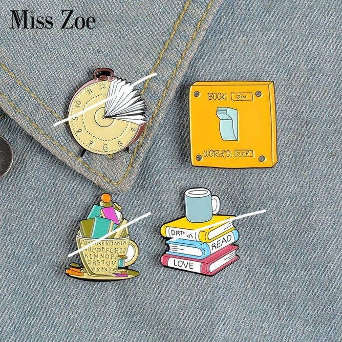 Enamel Book On Switch Enamel Pins 058 | Grailed