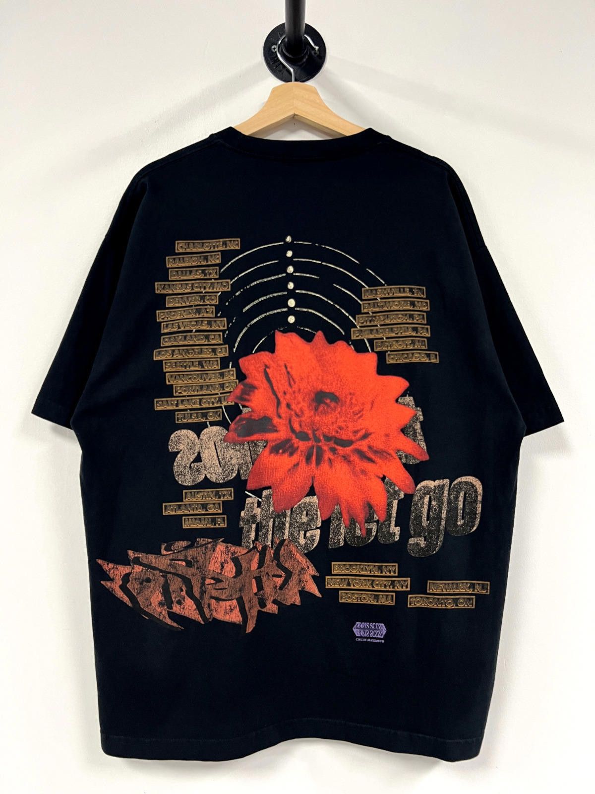 Travis Scott Travis Scott Utopia Circus Maximus Echo Black Tour Tee | Grailed