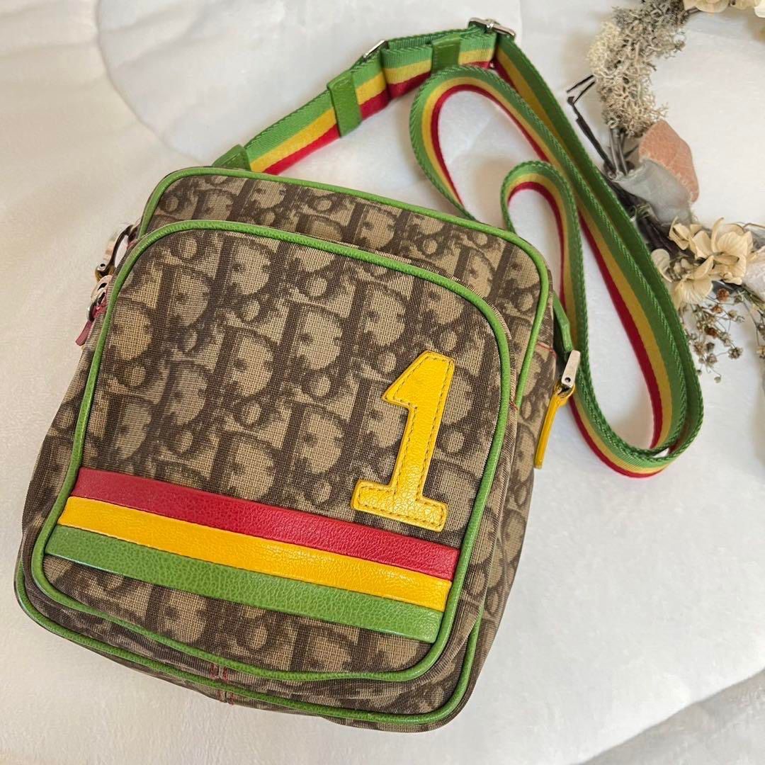 Dior Authentic Christian Dior Rasta Multicolour Crossbody Bag | Grailed