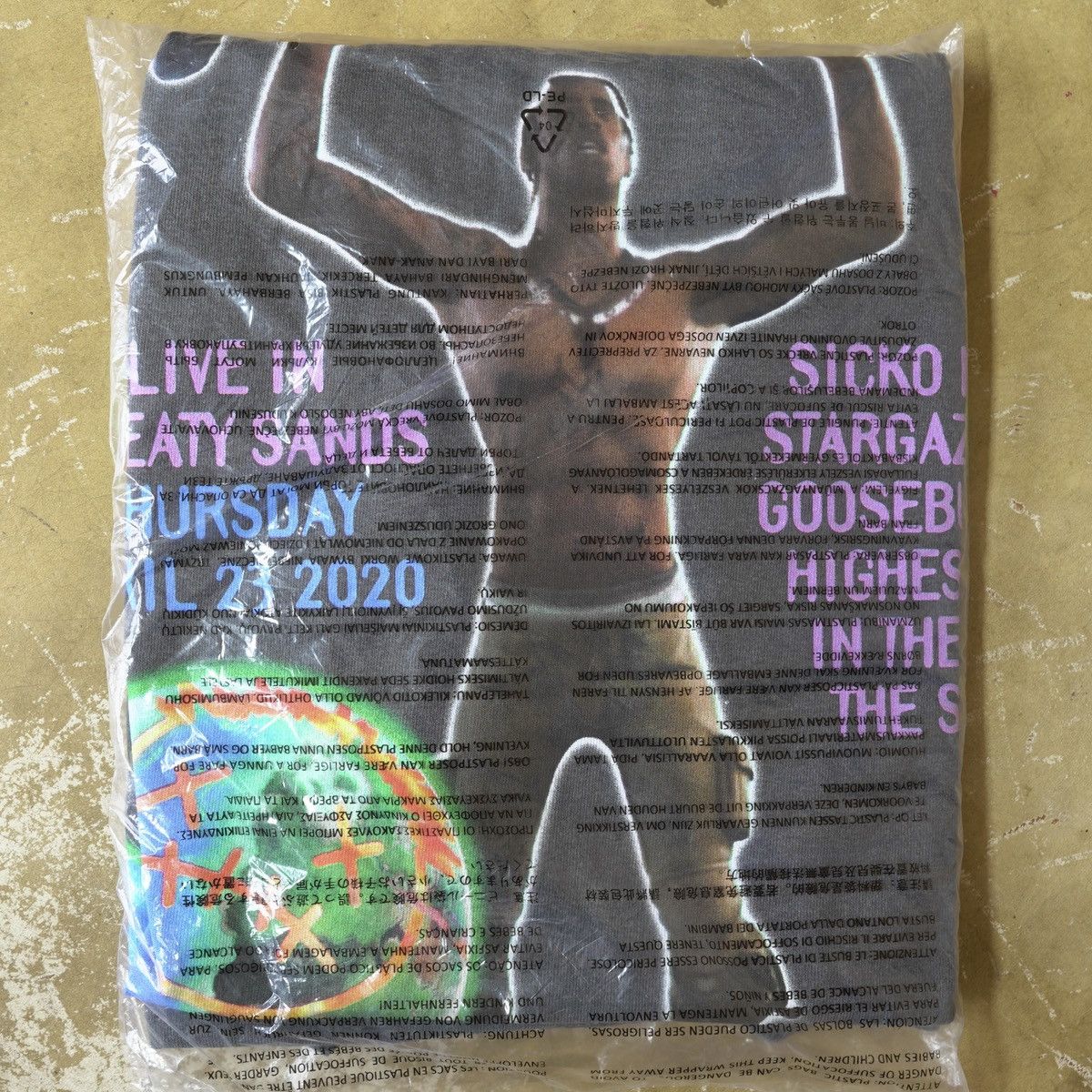 Travis Scott Travis Scott x Fortnite Back Bling T-Shirt Washed Black ...