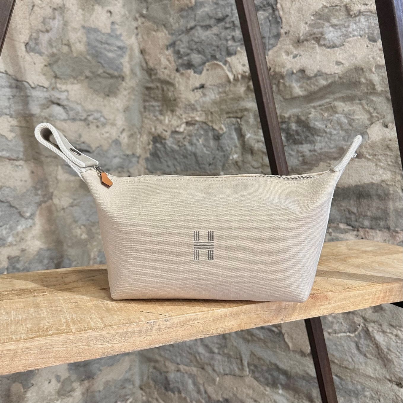 Hermes Hermès Small Canvas Beige Bride-a-Brac Toiletry Travel Case ...