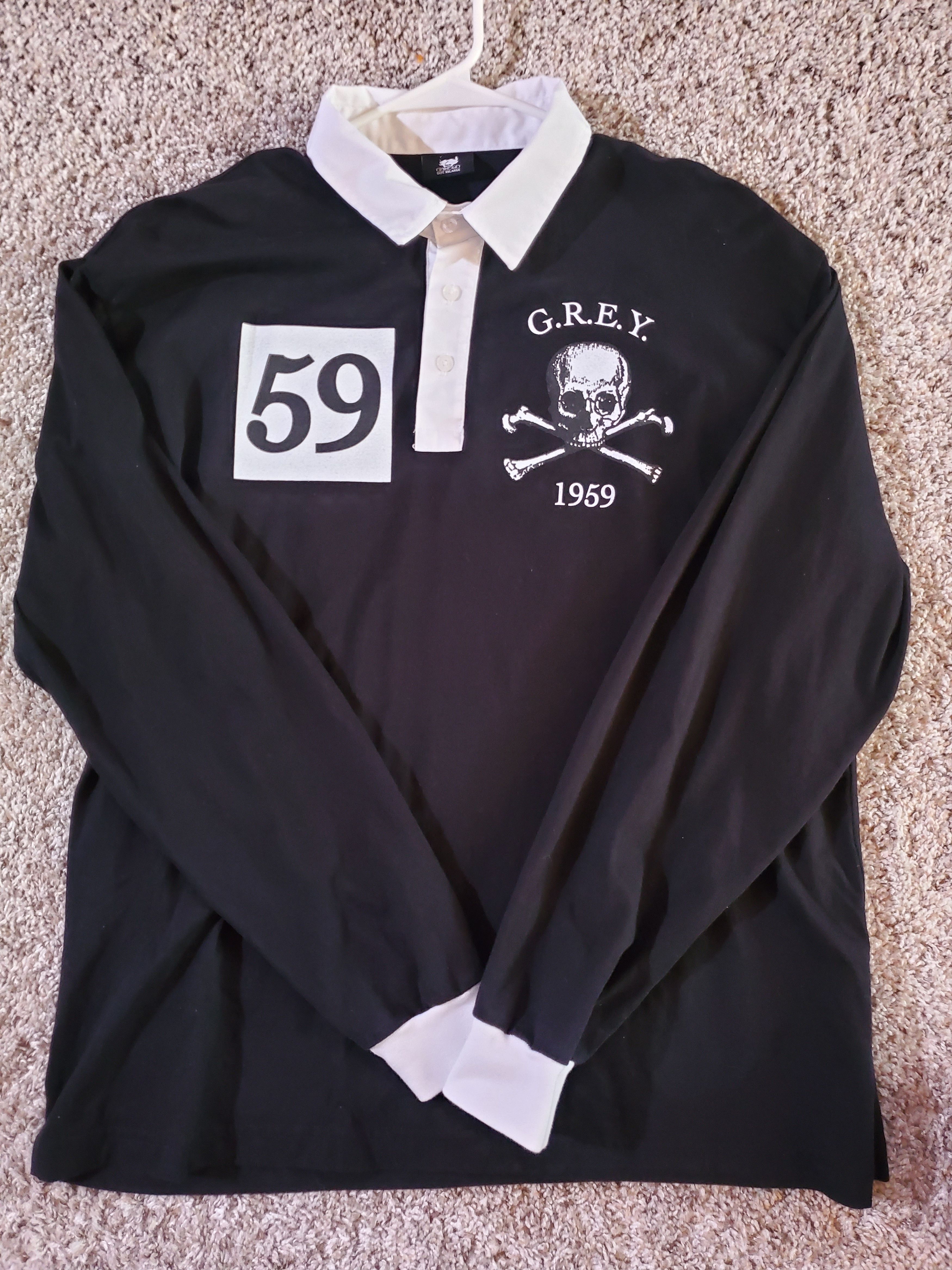 G59 Records Skull Bones Rugby | Grailed