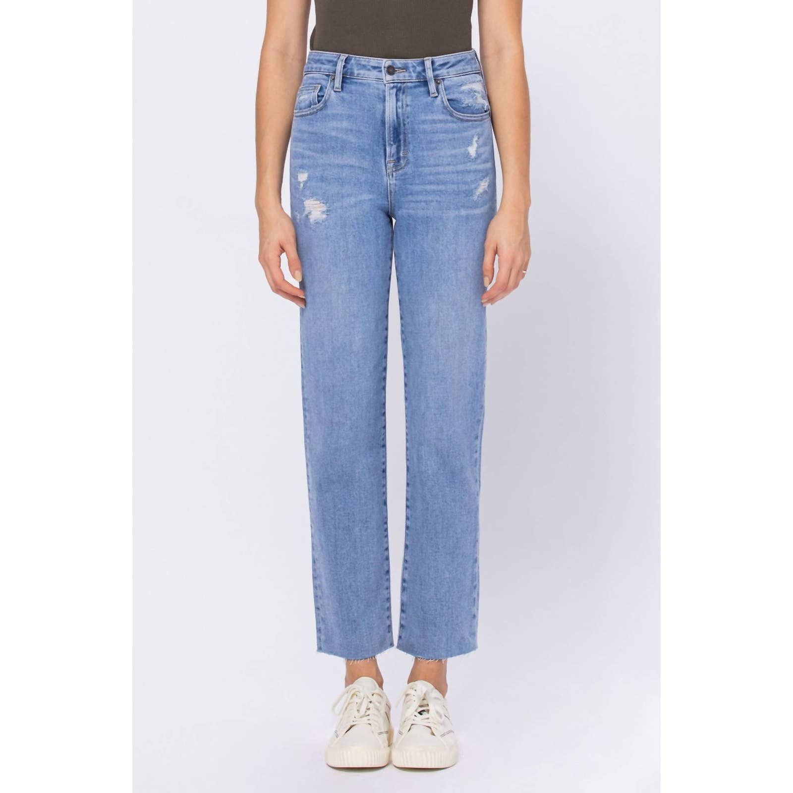 HIDDEN Tracey High Rise Straight Jeans In Light Wash | Grailed