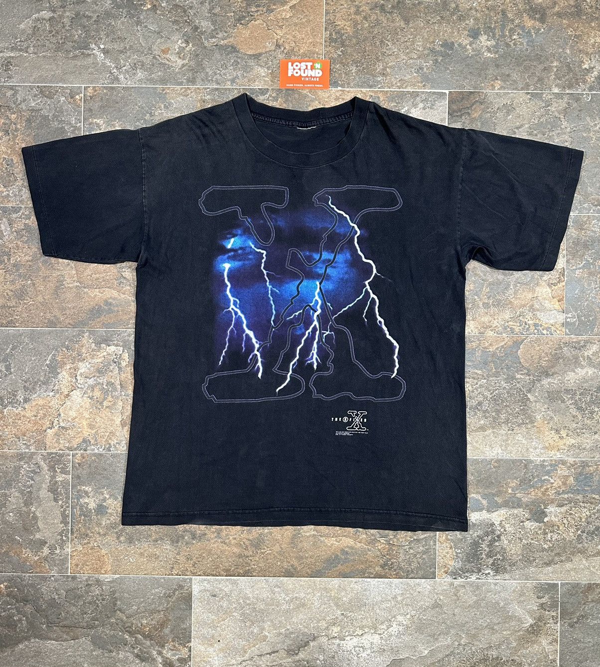 Vintage 1994 Vintage The X Files Thunder Lightning Big X Tee | Grailed Vintage 1994 Vintage The X Files Thunder Lightning Big X Tee | Grailed