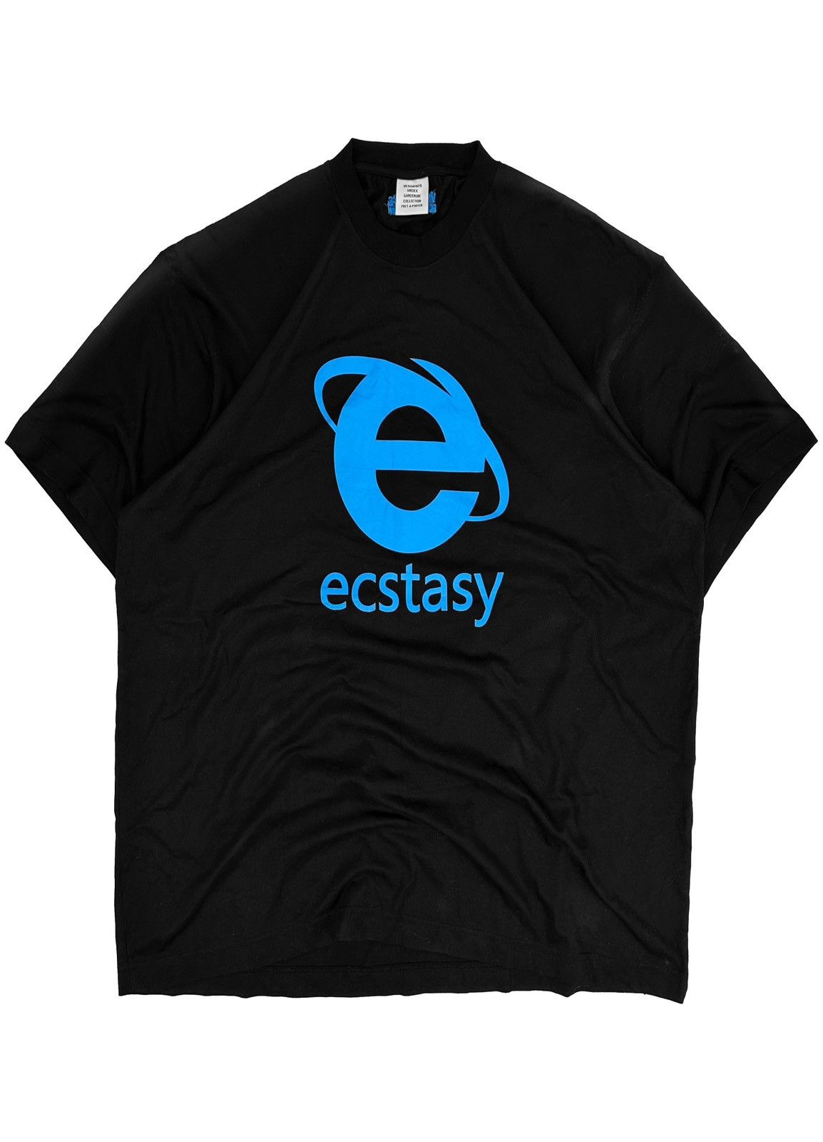 Vetements SS20 Vetements ‘Ecstasy’ Logo Oversized Graphic T-Shirt | Grailed