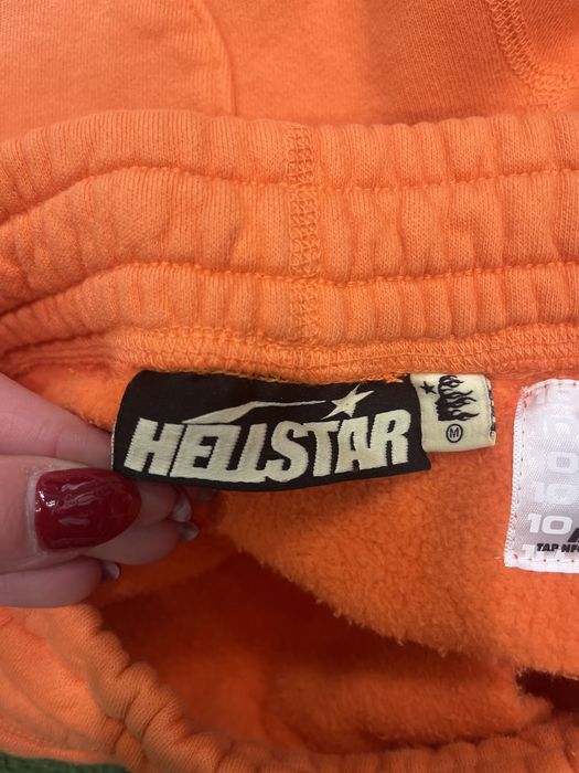 HELLSTAR Hellstar Fire Orange Sweatpants (Flare Bottom) - Medium | Grailed