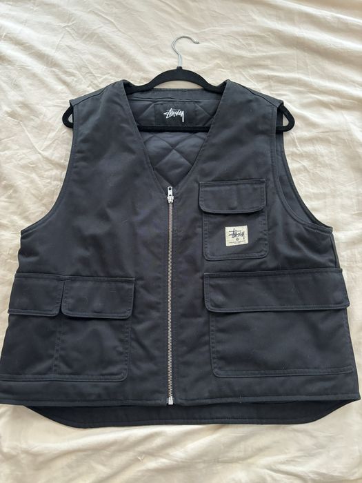 Stussy 2021 Stussy Insulated Black Work Vest | Grailed