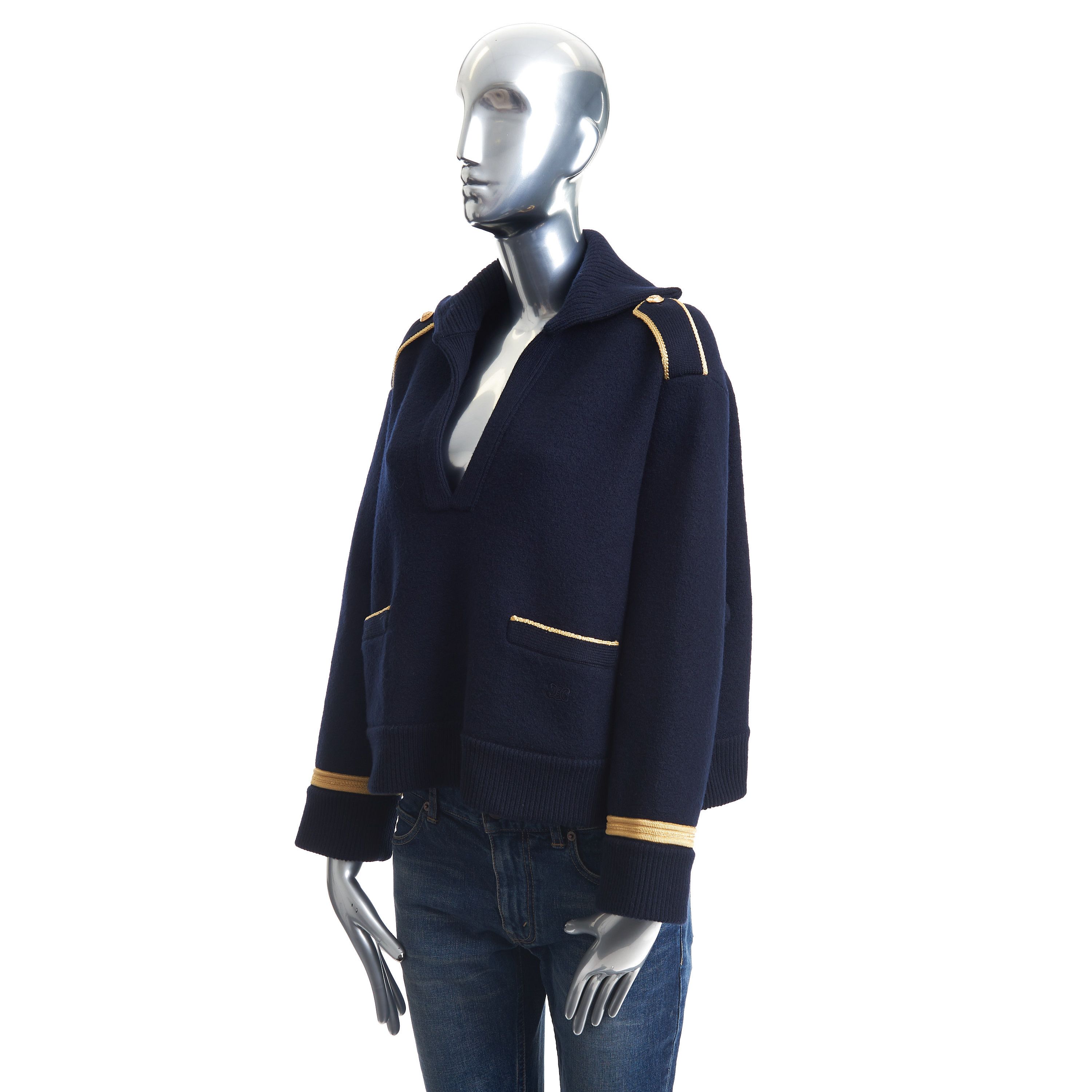 Celine Cropped Military Vareuse Jacket With Triomphe Embroidery | Grailed