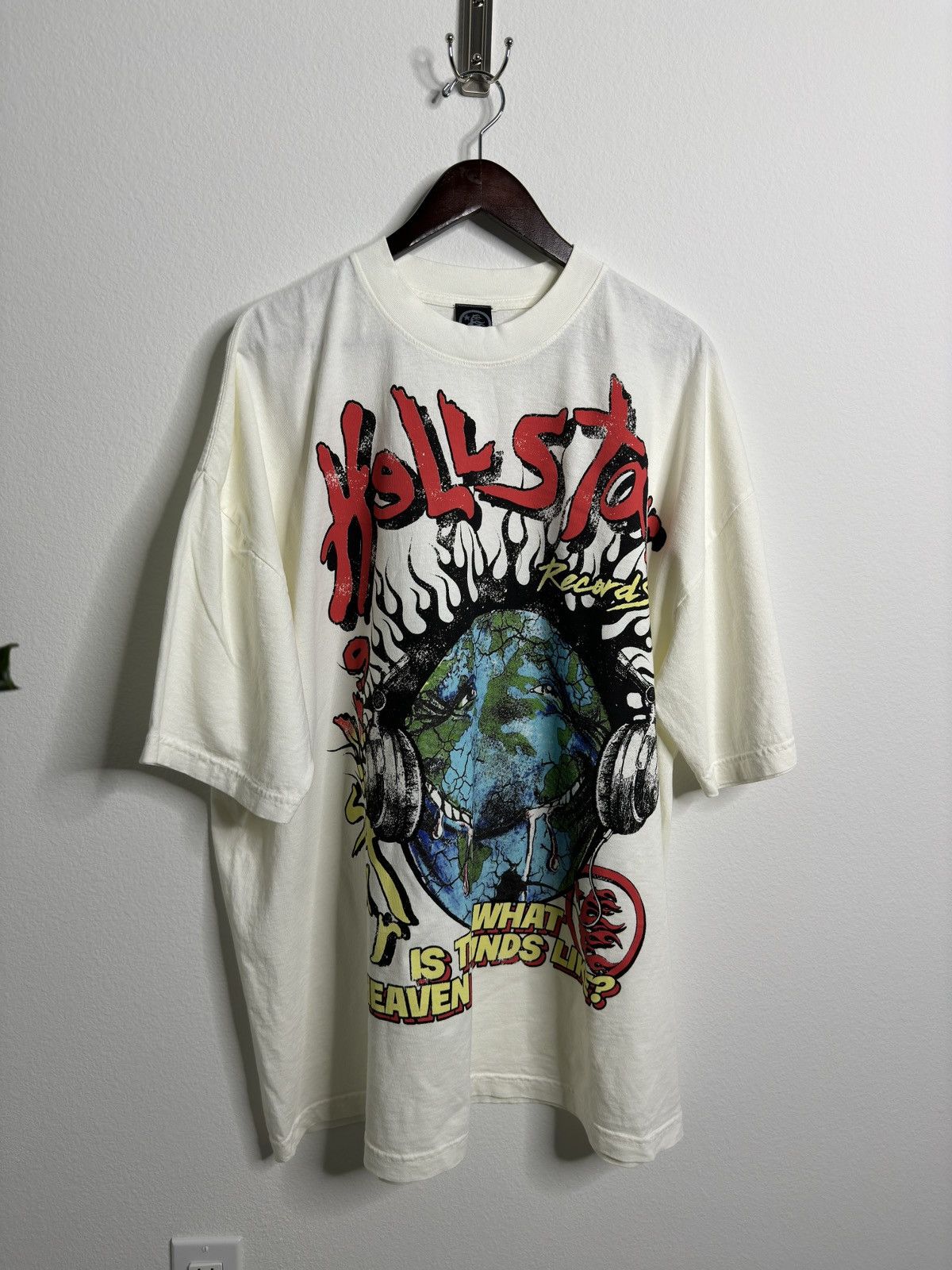 HELLSTAR Hellstar Studios Heaven on Earth Tee Off White | Grailed