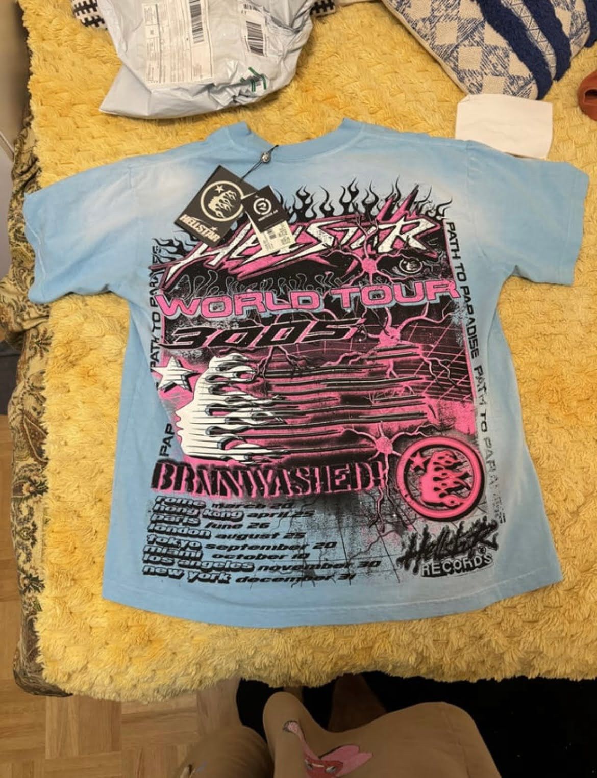 HELLSTAR HELLSTAR Blue Neutron Tour Capsule 10 Tee | Grailed