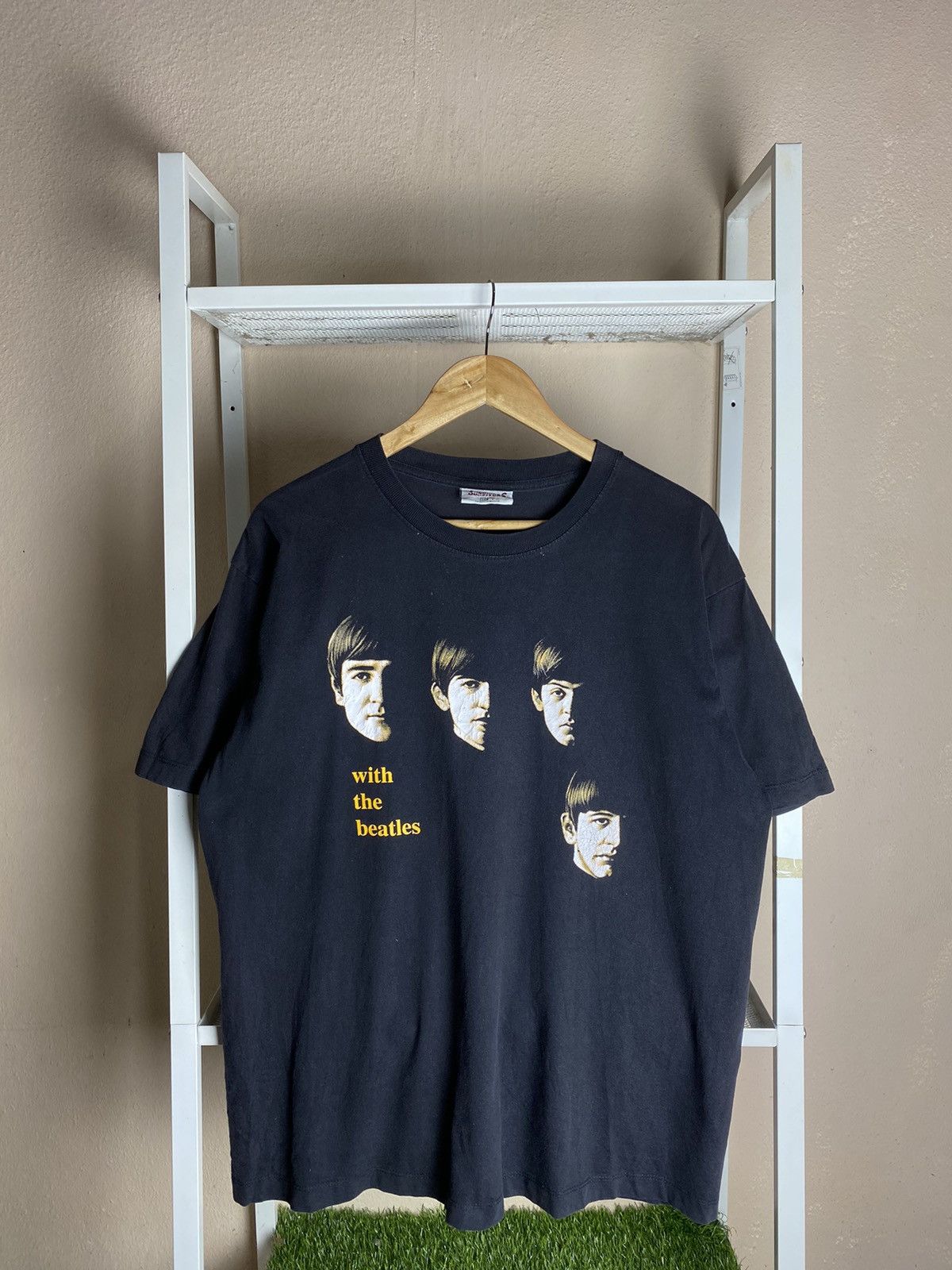 Band Tees × Vintage FADED Vintage The Beatles Face Lineup Design | Grailed