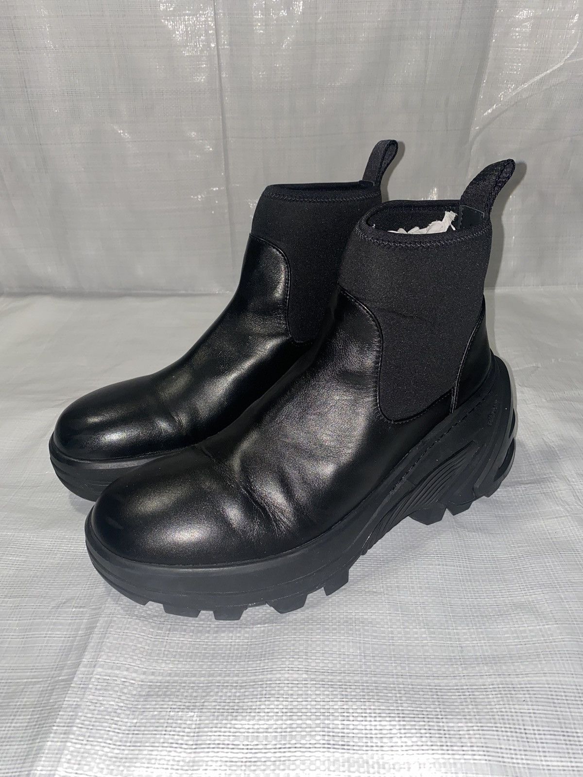 1017 ALYX 9SM × Alyx 1017 Alyx 9SM leather mid Chelsea boot 41 EU | Grailed