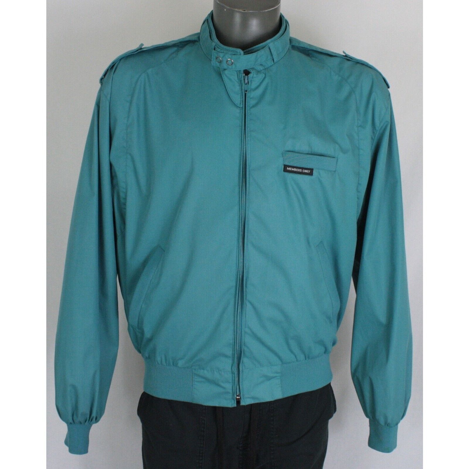Members Only × Vintage Vintage 80s Members Only Blue Cafe Racer Bomber ...