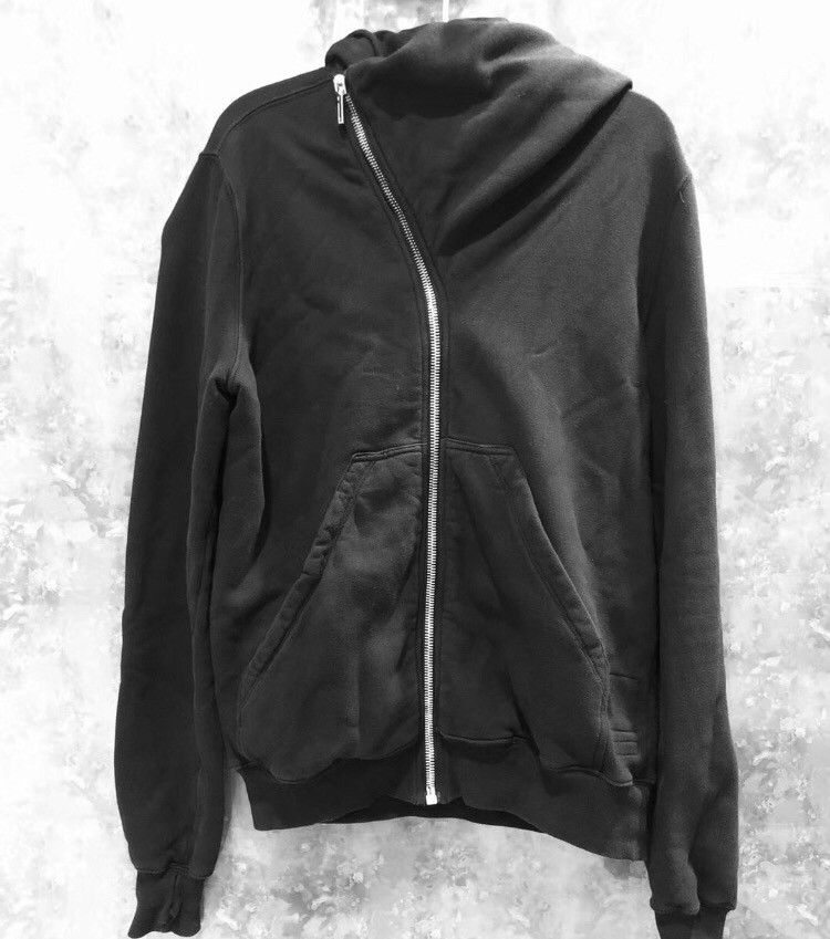 Rick Owens Rick Owens 18FW Wizard Hat Diagonal Zipper Jacket | Grailed