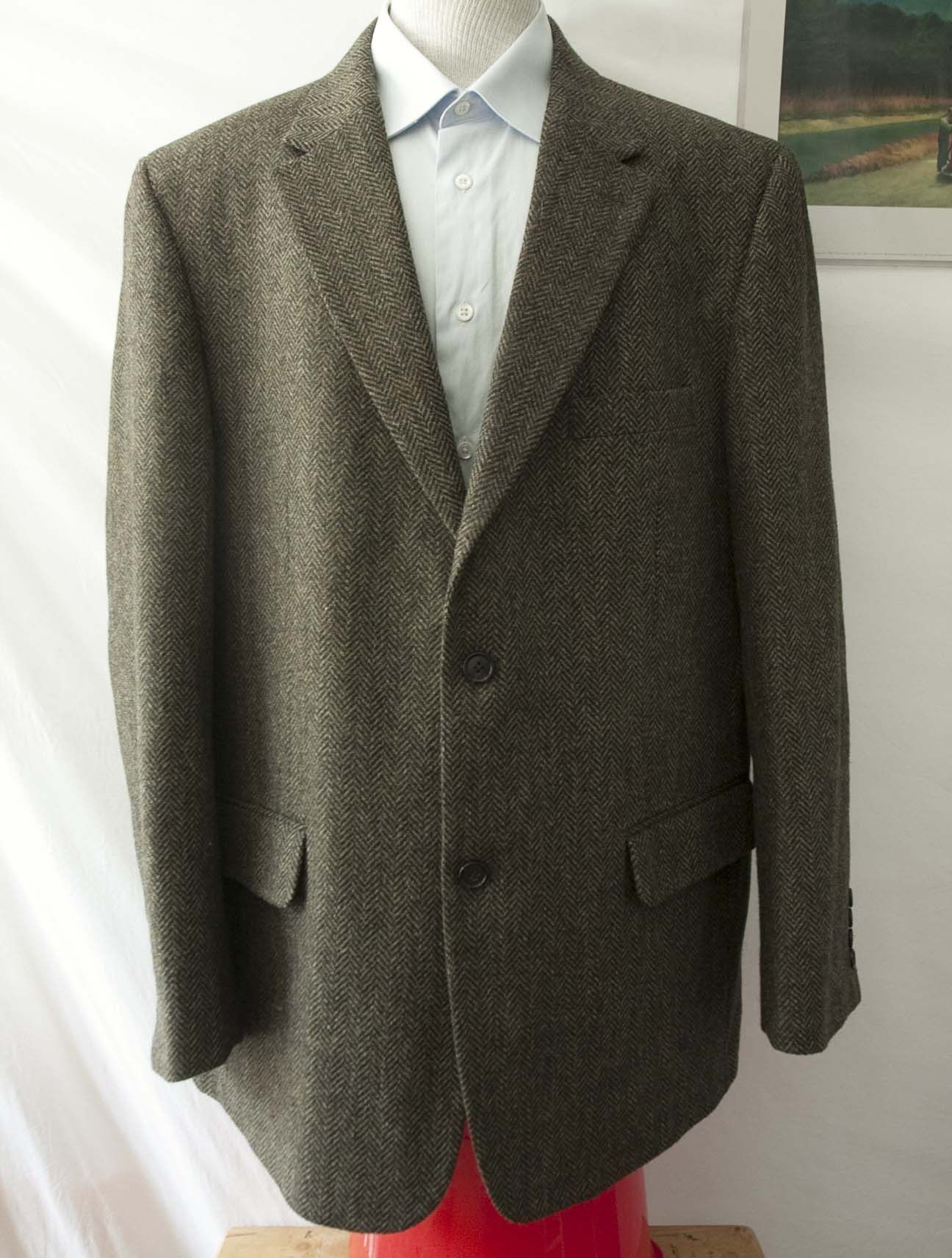 Vintage Viyella Jacket Sport Coat Herringbone Size 46R Wool | Grailed