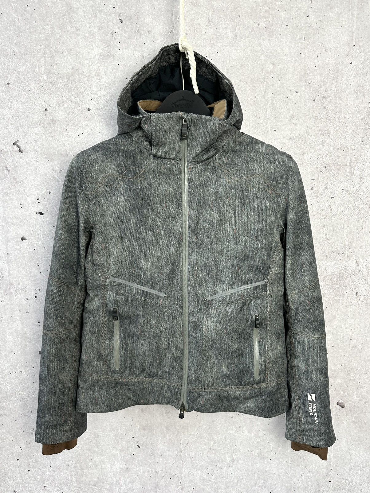 Outdoor Life Mountine Force Outdoor Grey Zipper Ski Insulated Jacket ...