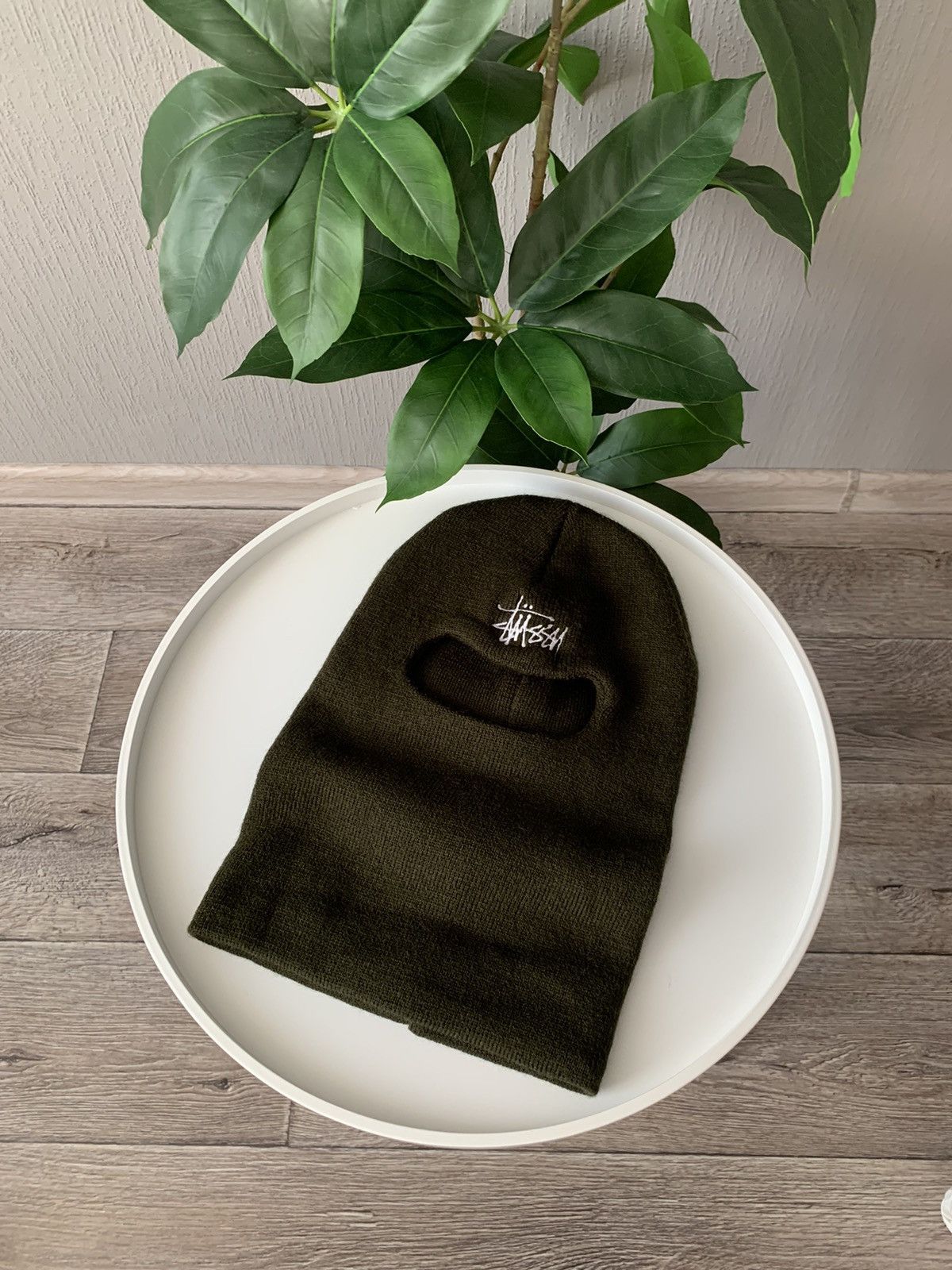 Vintage STUSSY ARCHIVE VINTAGE KHAKI BALACLAVA HAT 90’S | Grailed