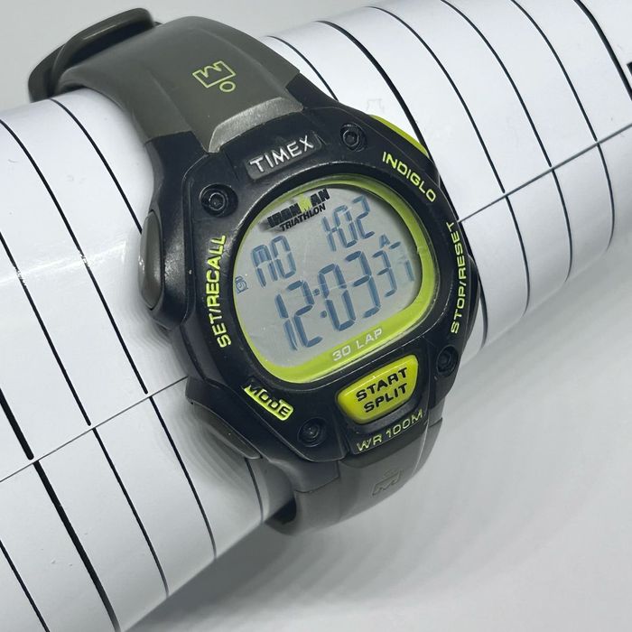 Timex Timex Ironman Triathlon Indiglo 100MWR Stainless Steel Watch ...