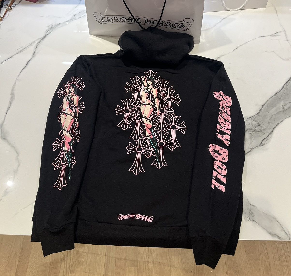 Chrome Hearts CHROME HEARTS DEADLY DOLL ZIP UP | Grailed