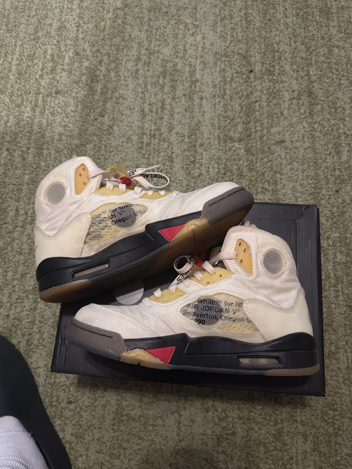 Jordan Brand × Off-White Off-White x Air Jordan 5 SP 'Sail' | Grailed