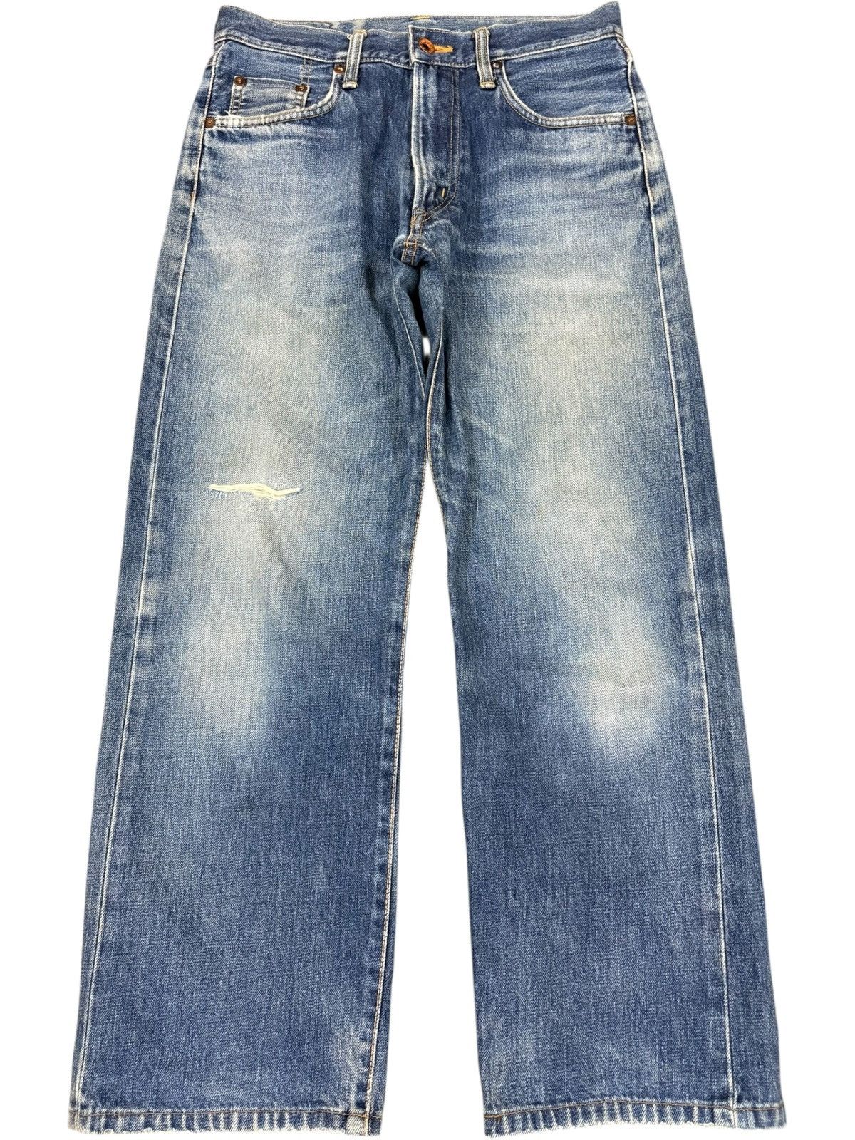 Edwin Vintage Edwin 505xx Orange Tab Selvedge Baggy Jeans | Grailed