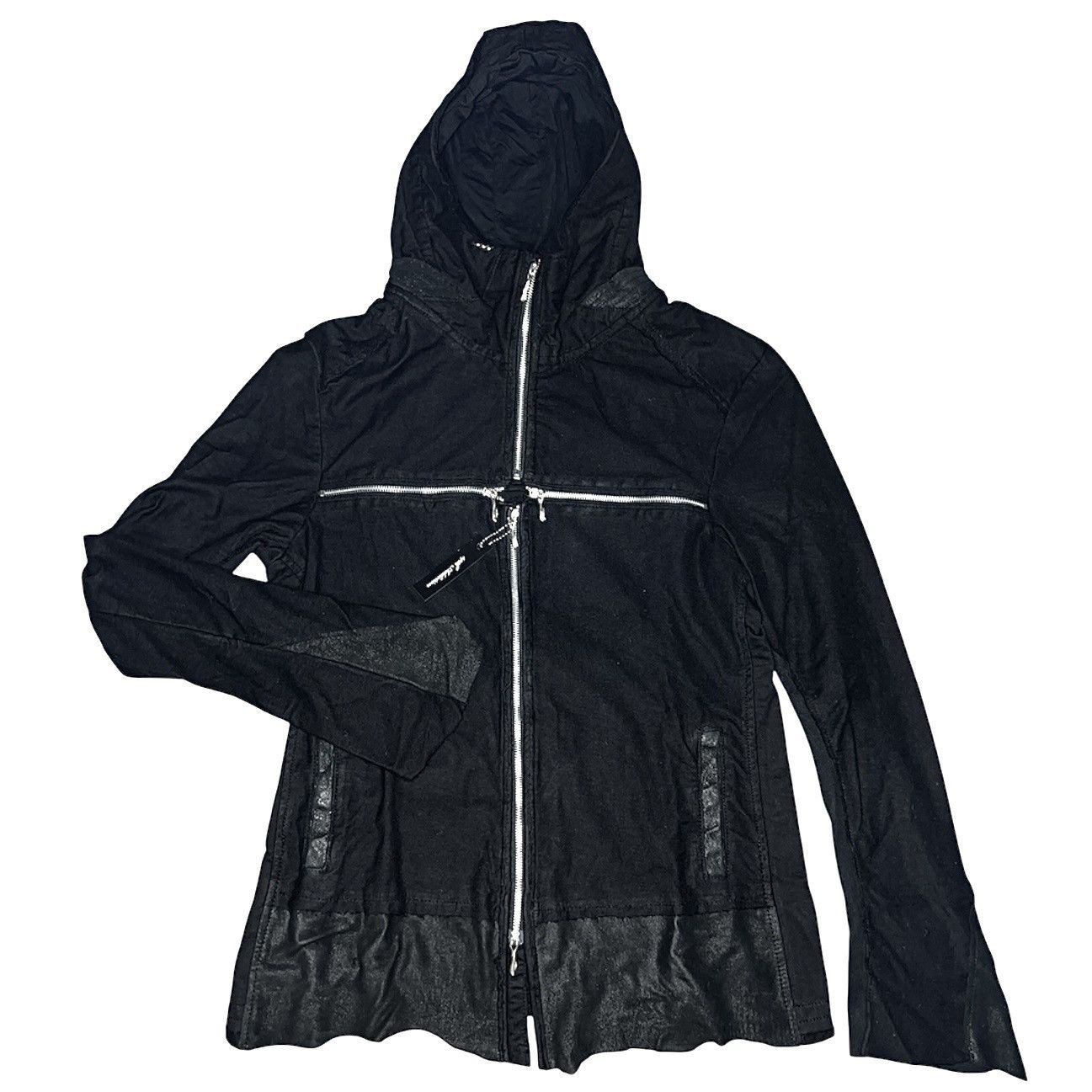 14th Addiction 14th Addiction B. Terry Sheepskin Pierced Cross Zip ...