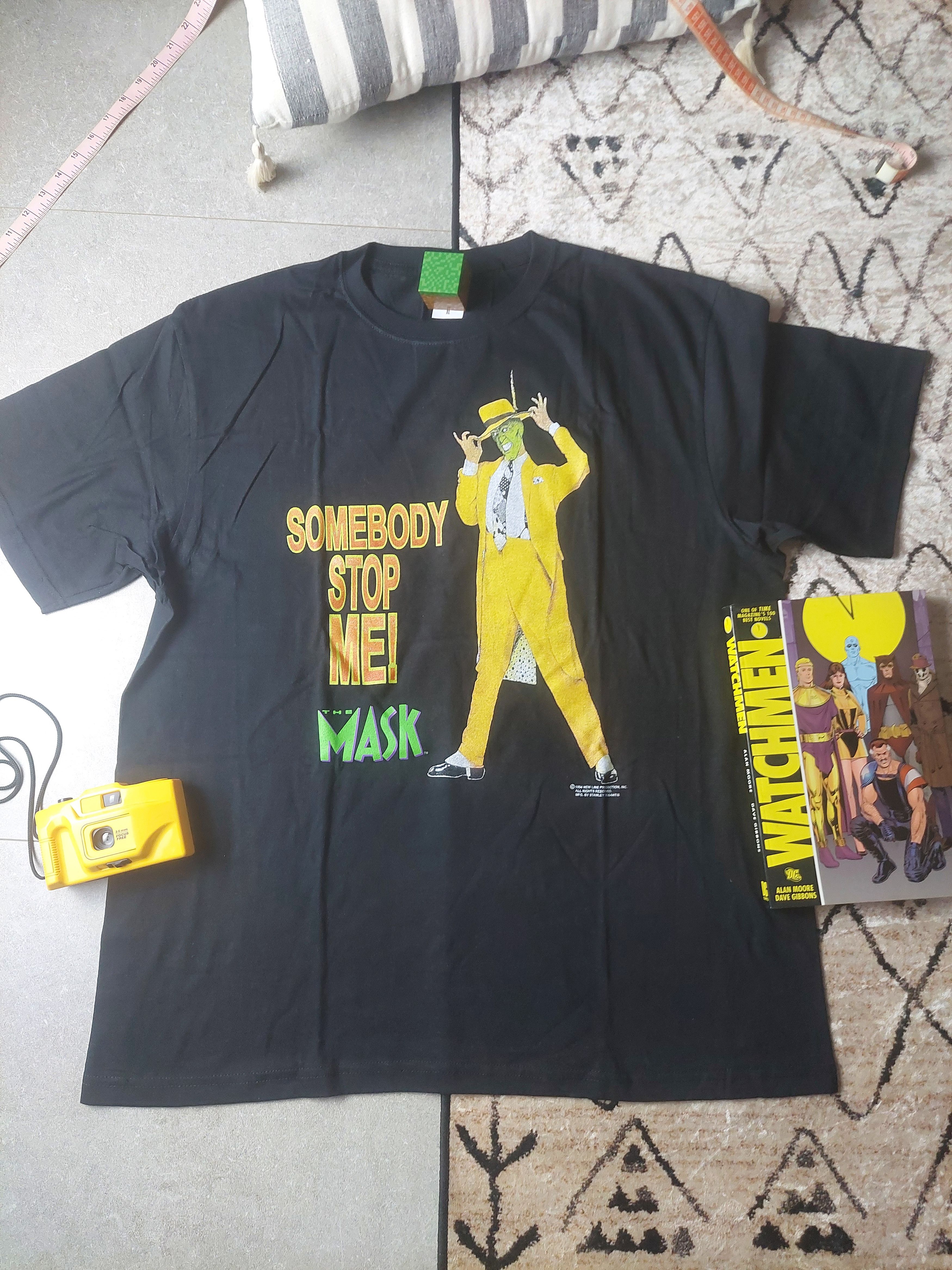 Movie THE MASK - SOMEBODY STOP ME! black tshirt | Grailed