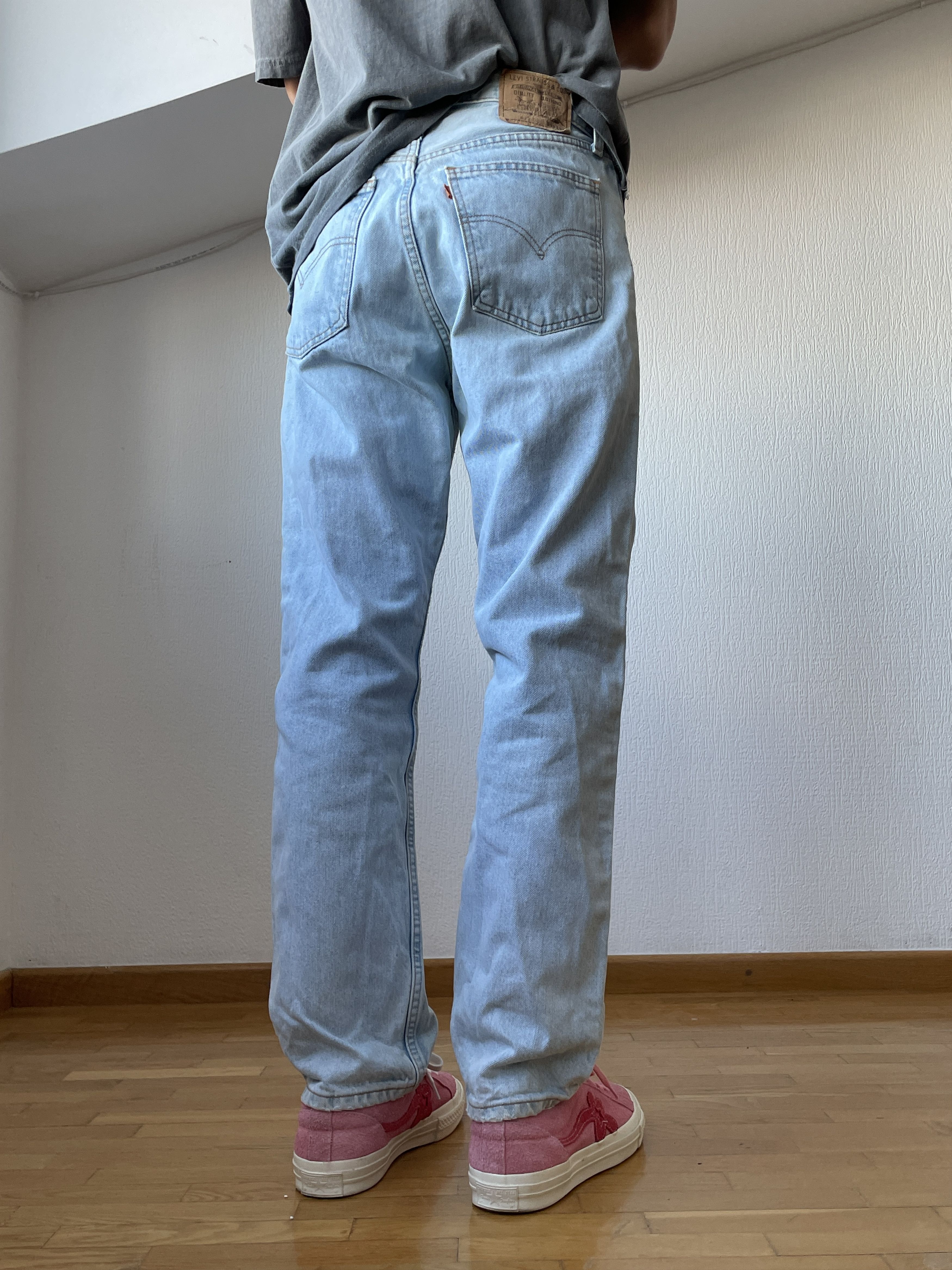 Jean × Levi's × Vintage LEVIS Jeans Vintage Wash Blue Denim 80s Orange ...