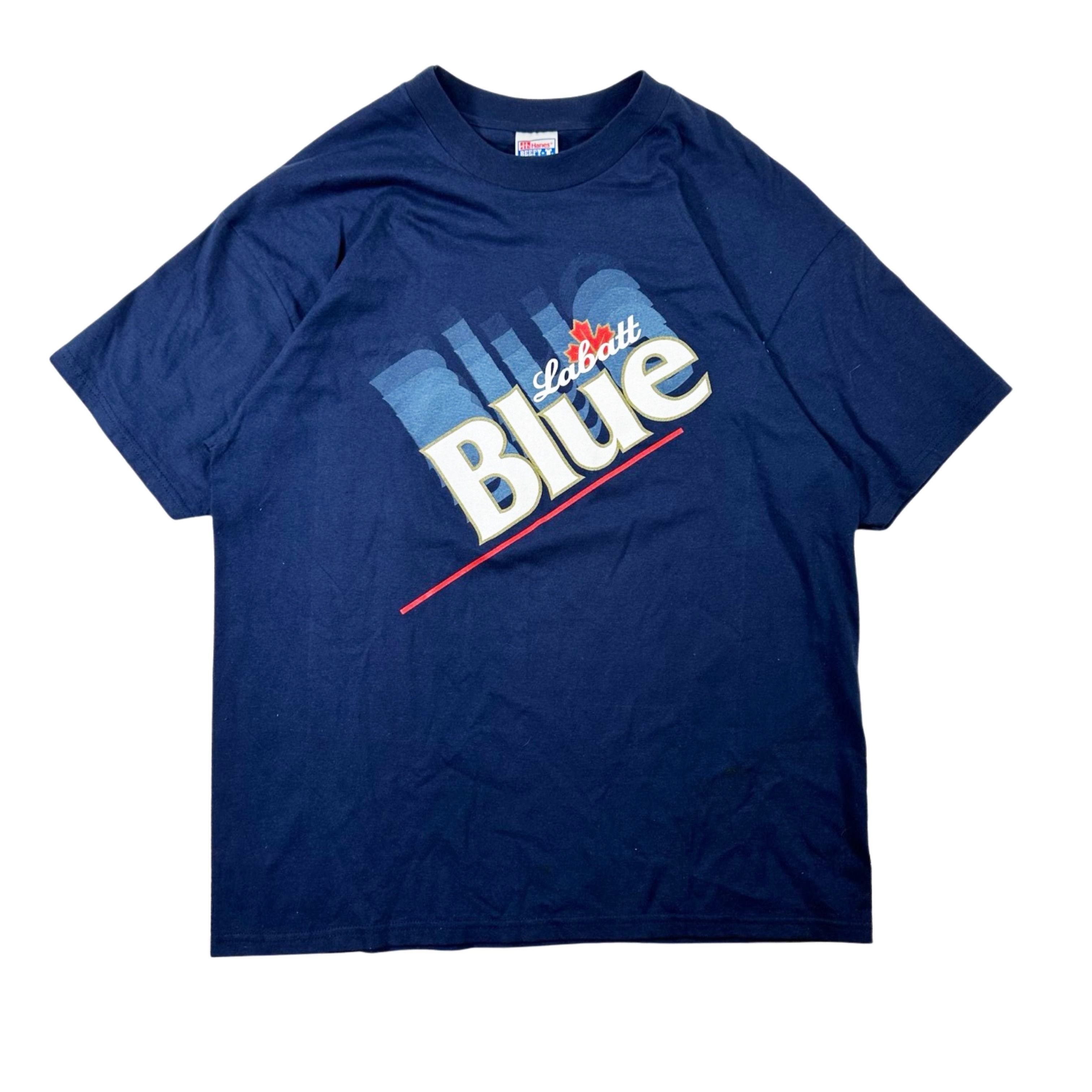 Vintage Vintage 00s Labatt Blue Big Print Logo T Shirt | Grailed