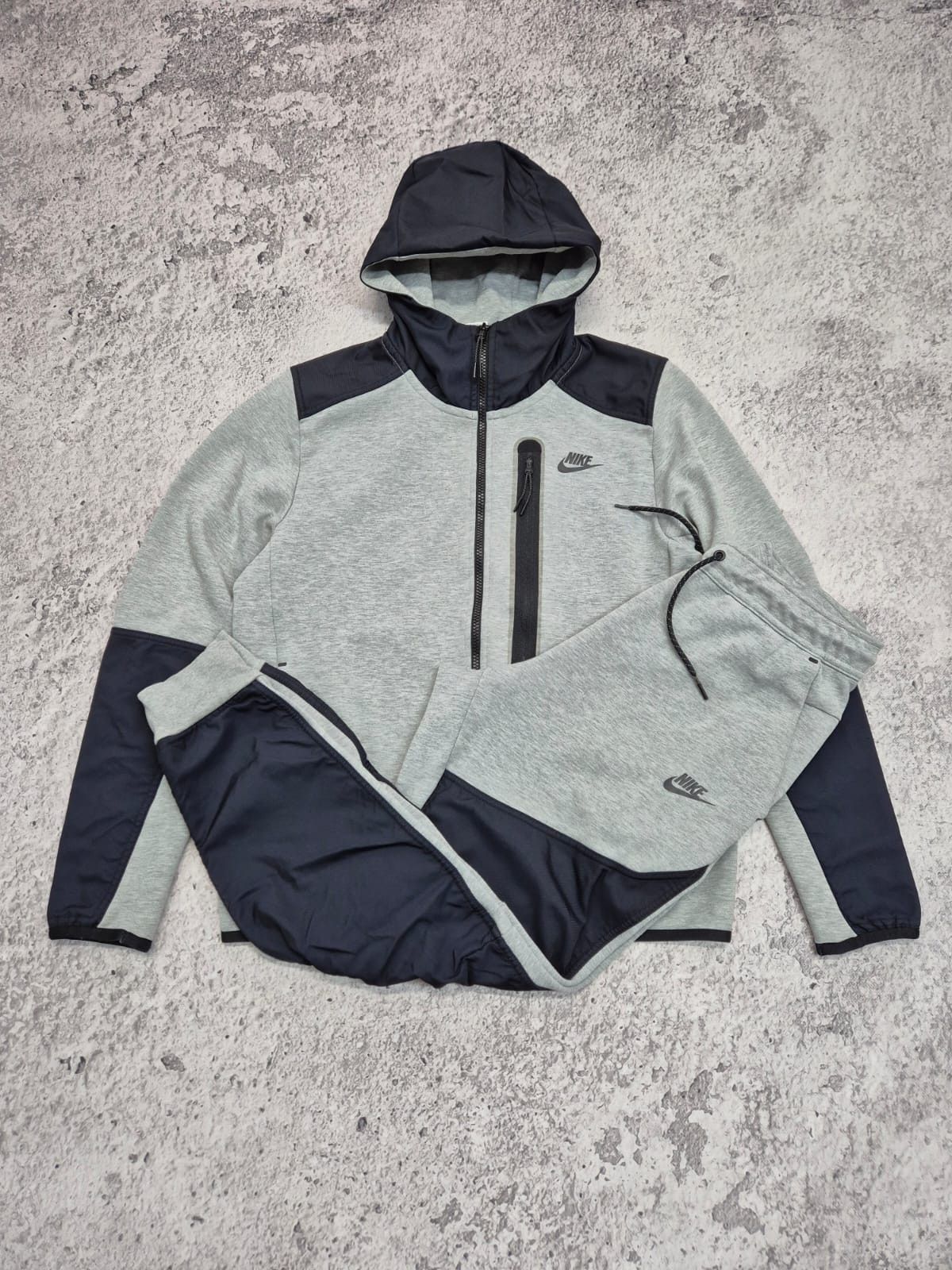 Nike Nike Tech Fleece Drill Full Set Tracksuit Hoodie Pants | Grailed