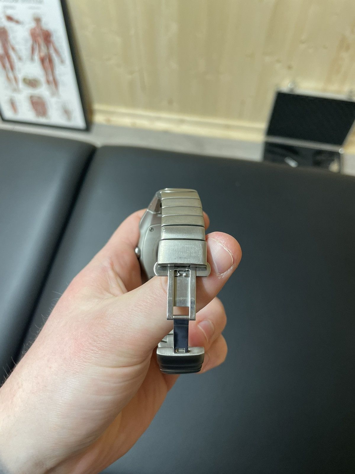 Oakley Rare Silver Titanium Oakley Time Bomb Watch | Grailed