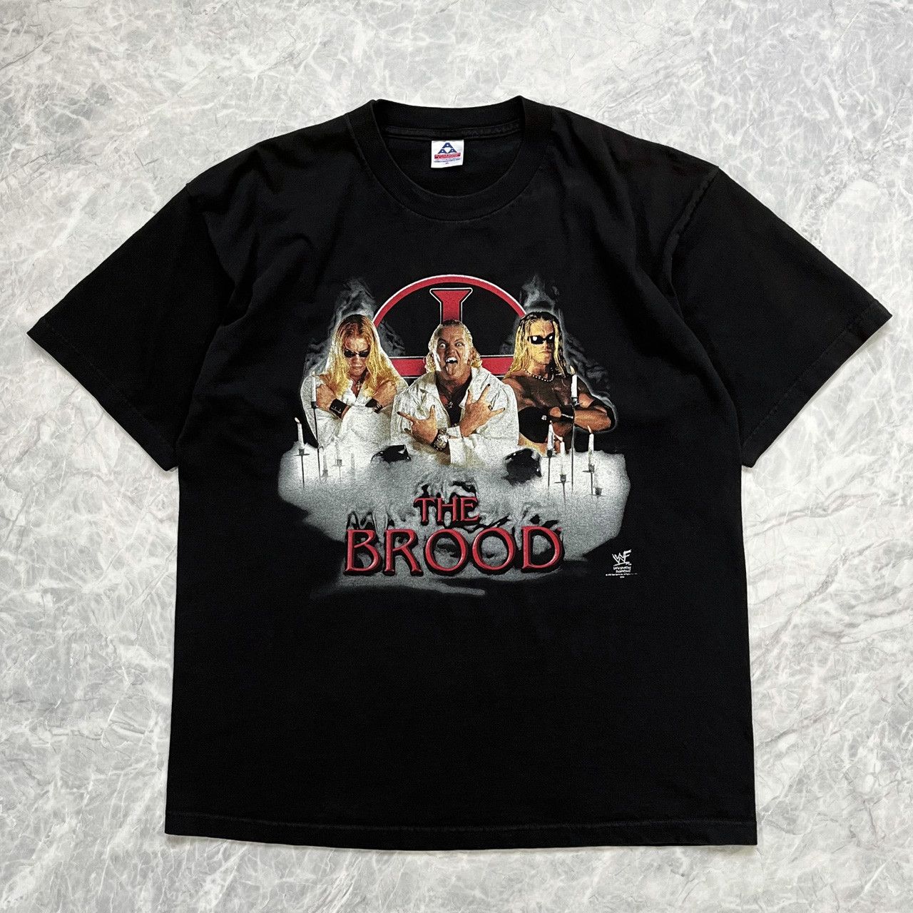Vintage × Wwf VTG 90s WWF THE BROOD EDGE CHRISTIAN GANGREL 1998 T-SHIRT ...