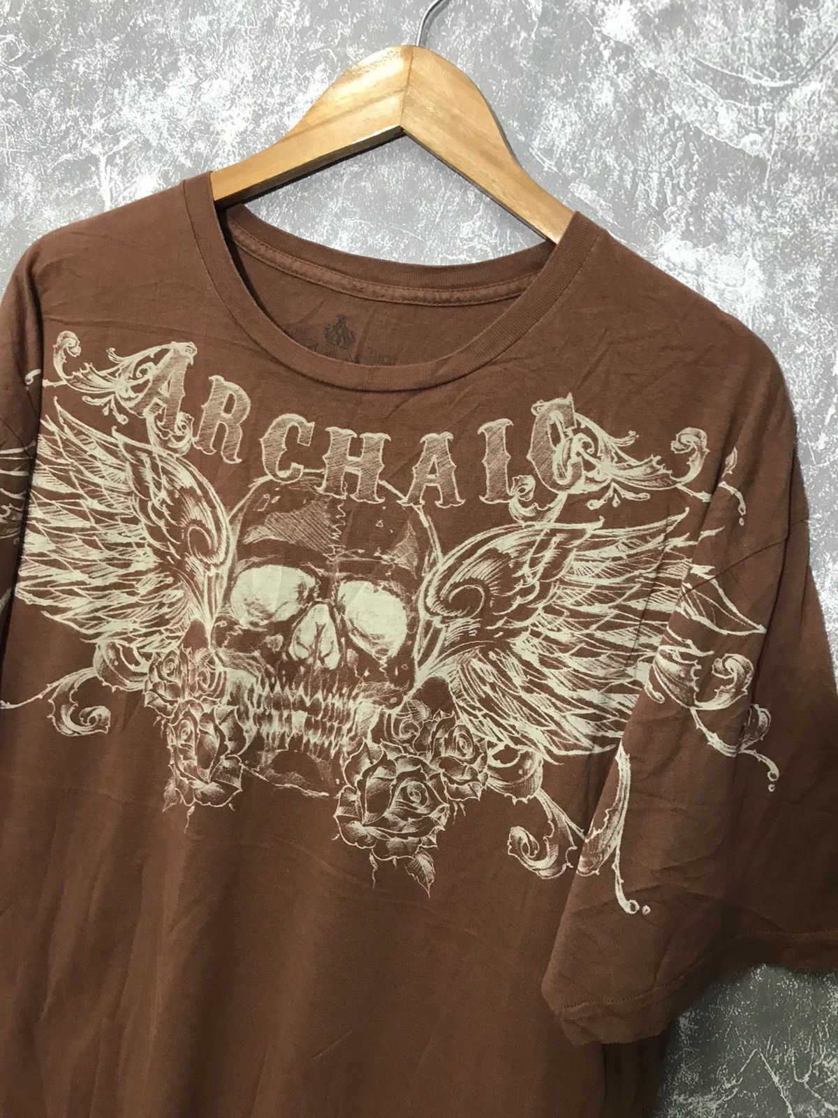 Southpole Archaic Affliction Skull Wing Y2K Graphic Tee | Grailed