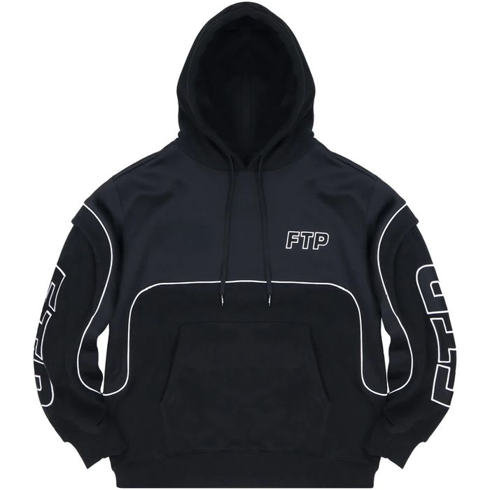 Fuck The Population FTP Mesh Piping Logo Pullover BLACK | Grailed