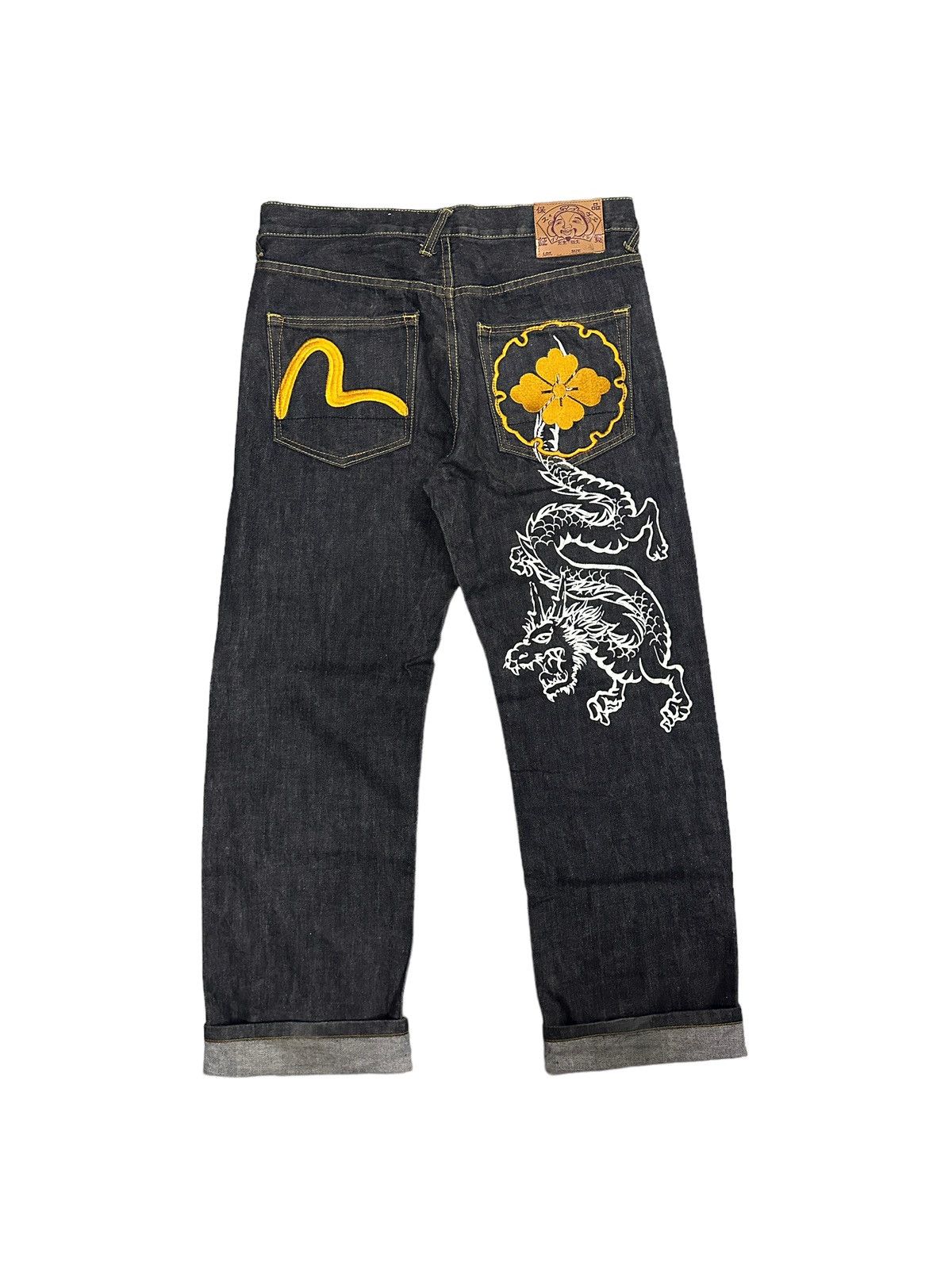 Evisu × Japanese Brand × Vintage VINTAGE EVISU GOLDEN EMBROID SEAGULLS ...