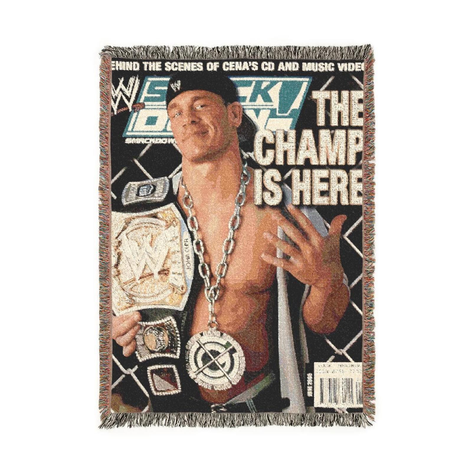 WWE wwe john cena smackdown cover woven tapestry blanket | Grailed