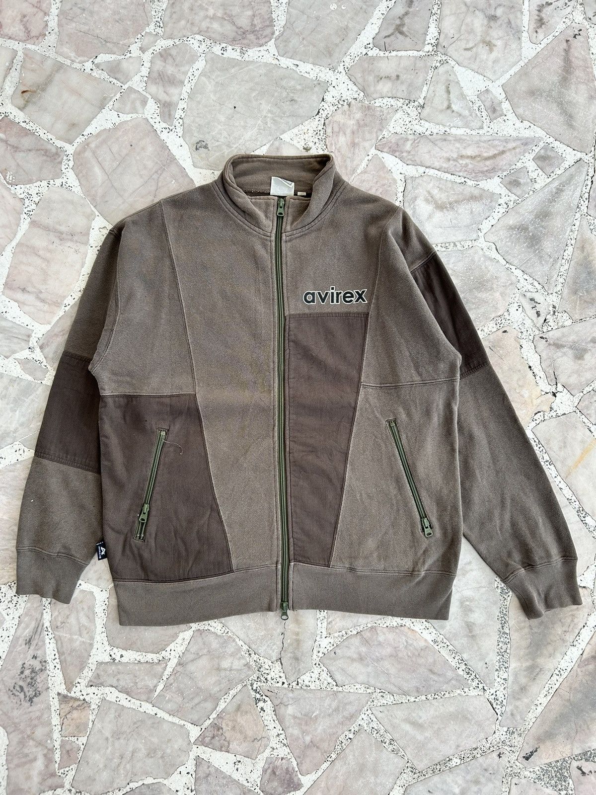 Avirex Vintage Patchwork style japan avirex jacket | Grailed