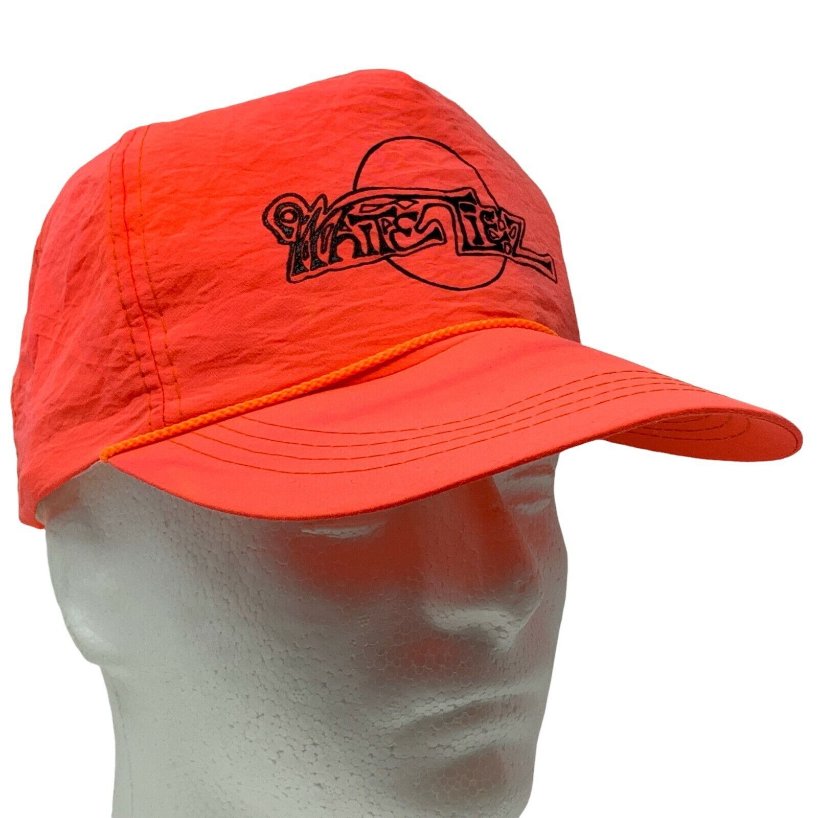 Vintage White Liez Vintage 90s Hat Neon Orange Five Panel Cap | Grailed
