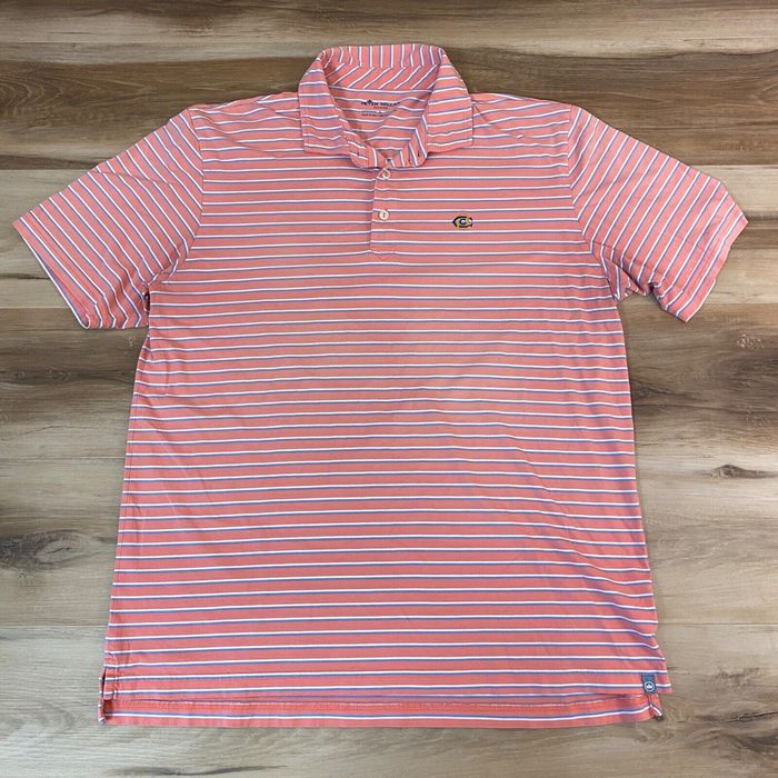 Peter Millar Peter Millar Polo Shirt Mens Large Seaside Catamaran Aqua ...