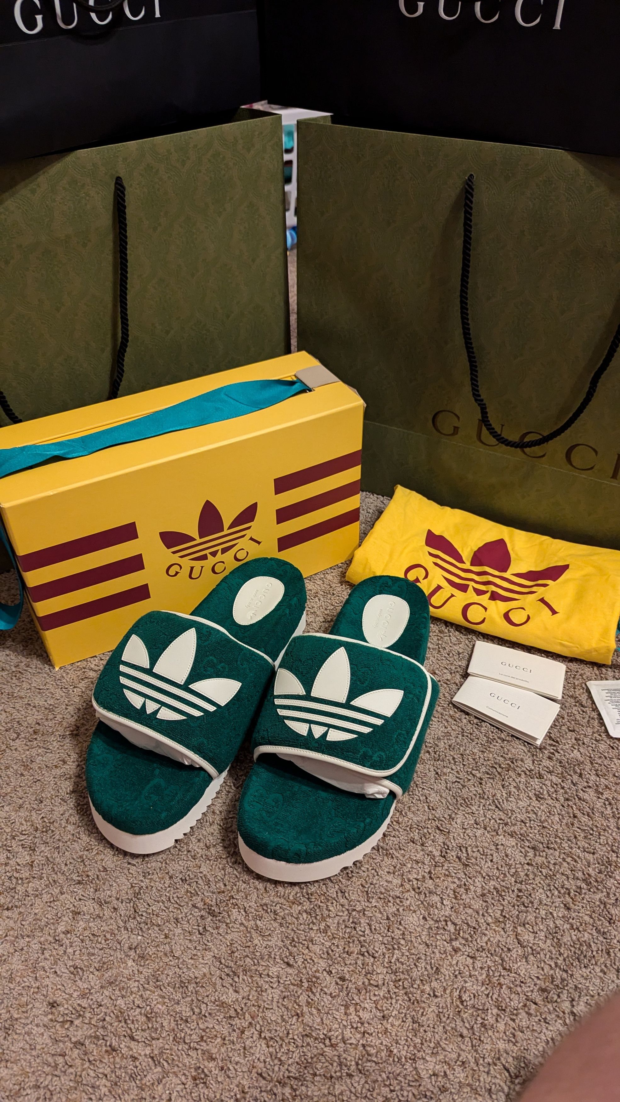 Gucci Gucci X Adidas Sandals Grailed