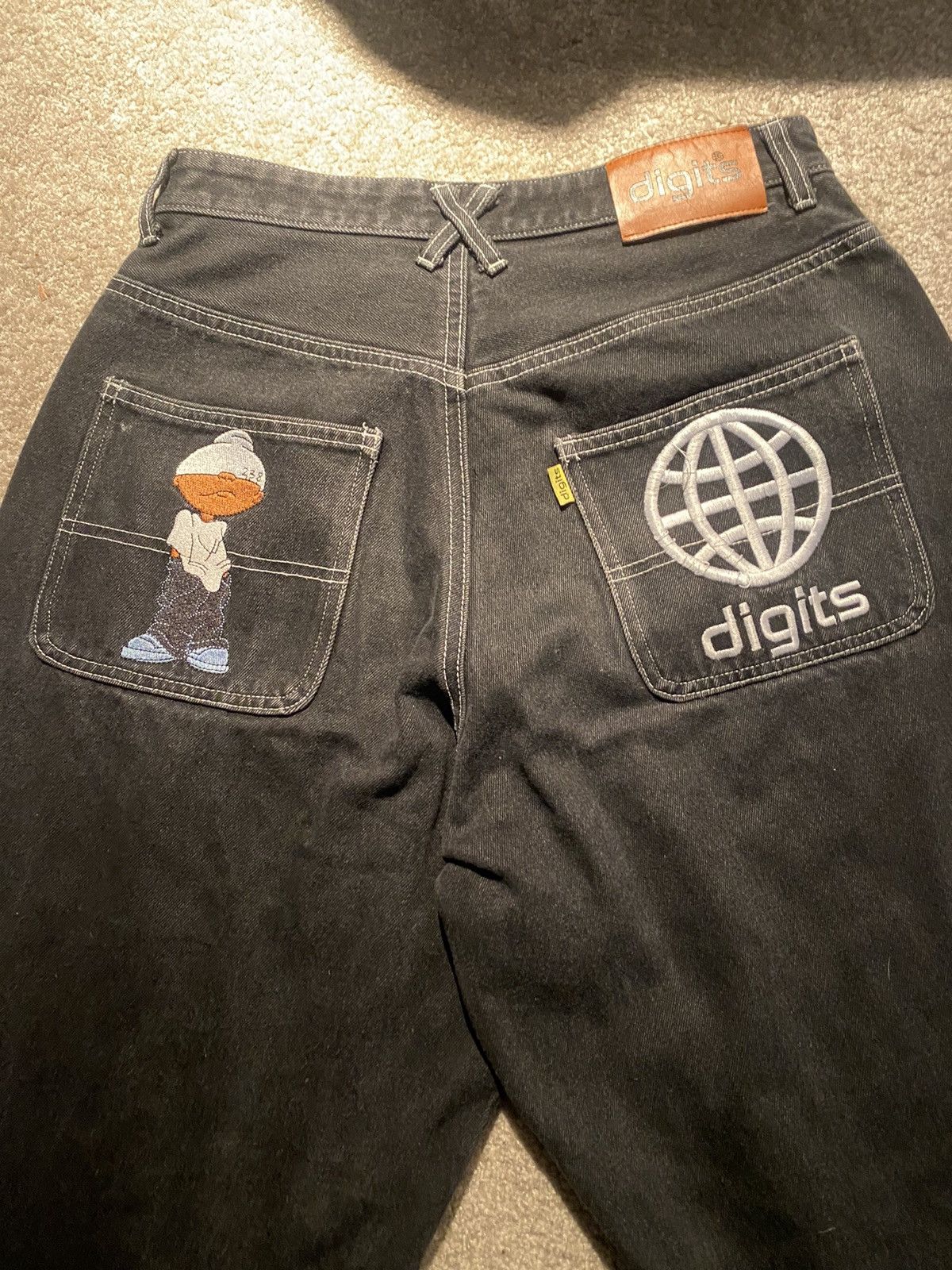 Other × Streetwear OG Digits Baggy Denim Jeans | Grailed
