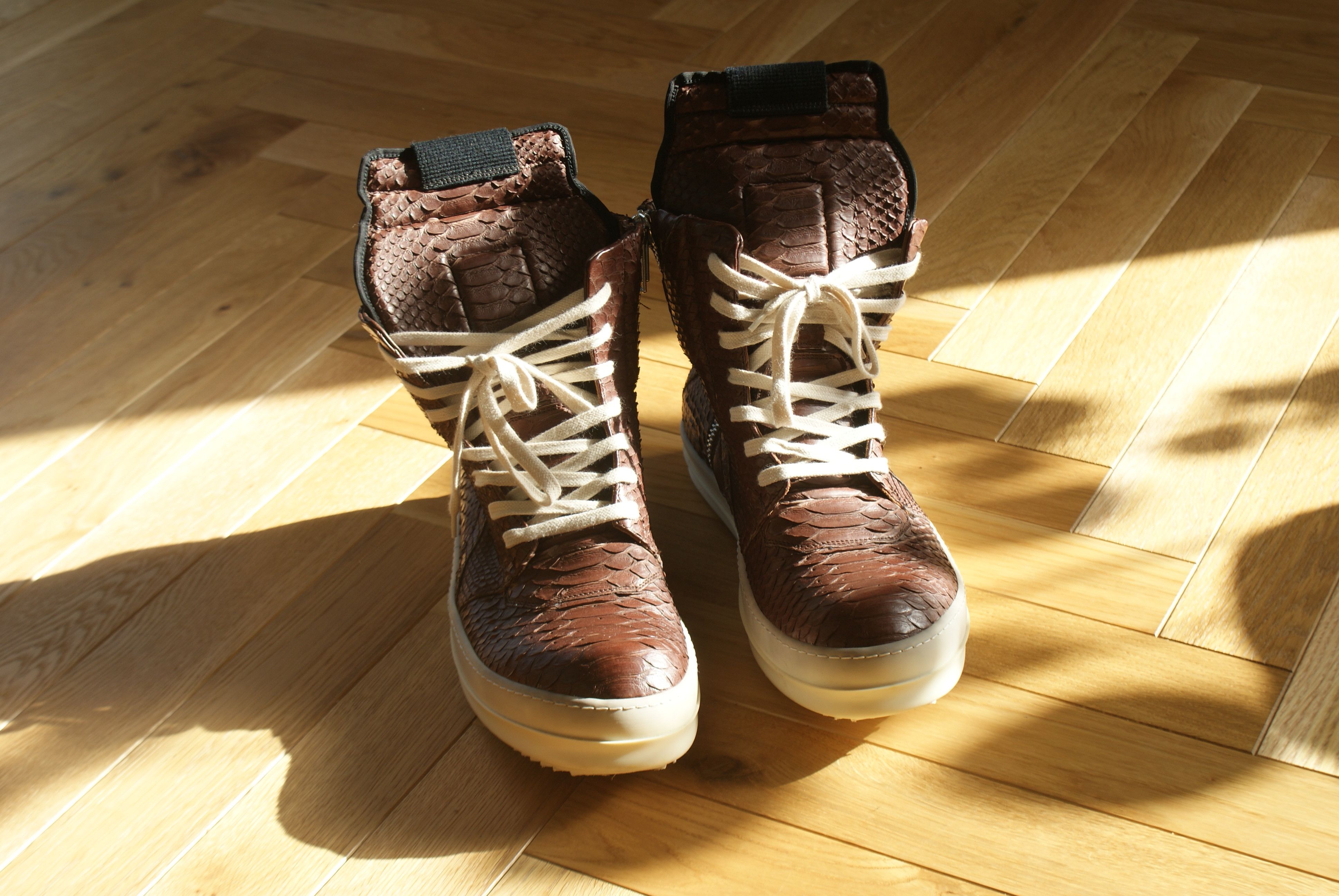 Rick Owens Rick Ownes geobasket python blood from f/w 14 moody | Grailed