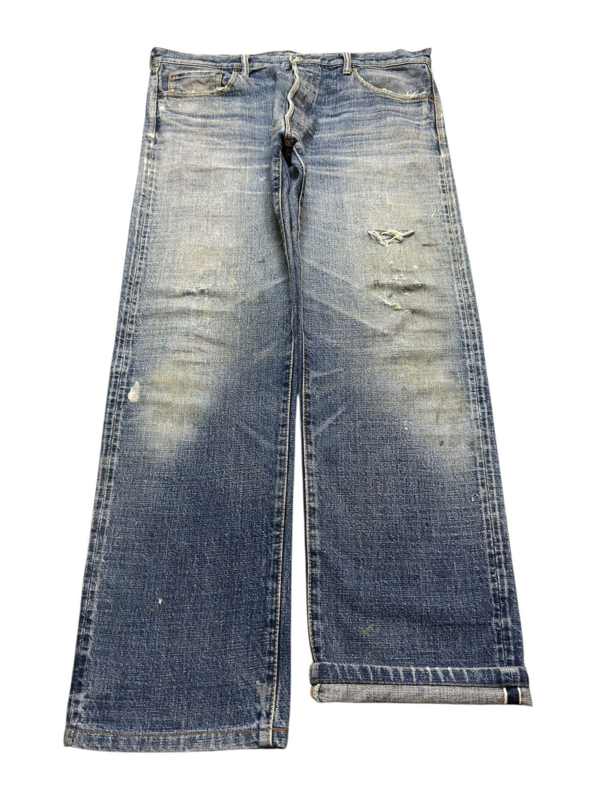 Burgus Plus Vintage 90s Japan Burgus Plus Selvedge Distress Straight ...