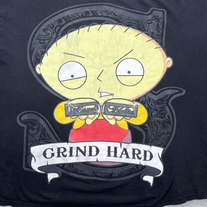 Vintage Vtg Family Guy Shirt Mens XXXXL Black Stewie Rap Y2K Baggy Cartoon Thug Faded | Grailed