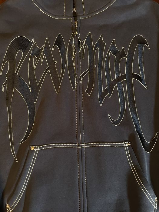 Revenge Revenge Contrast Stitch Zip Up Hoodie | Grailed